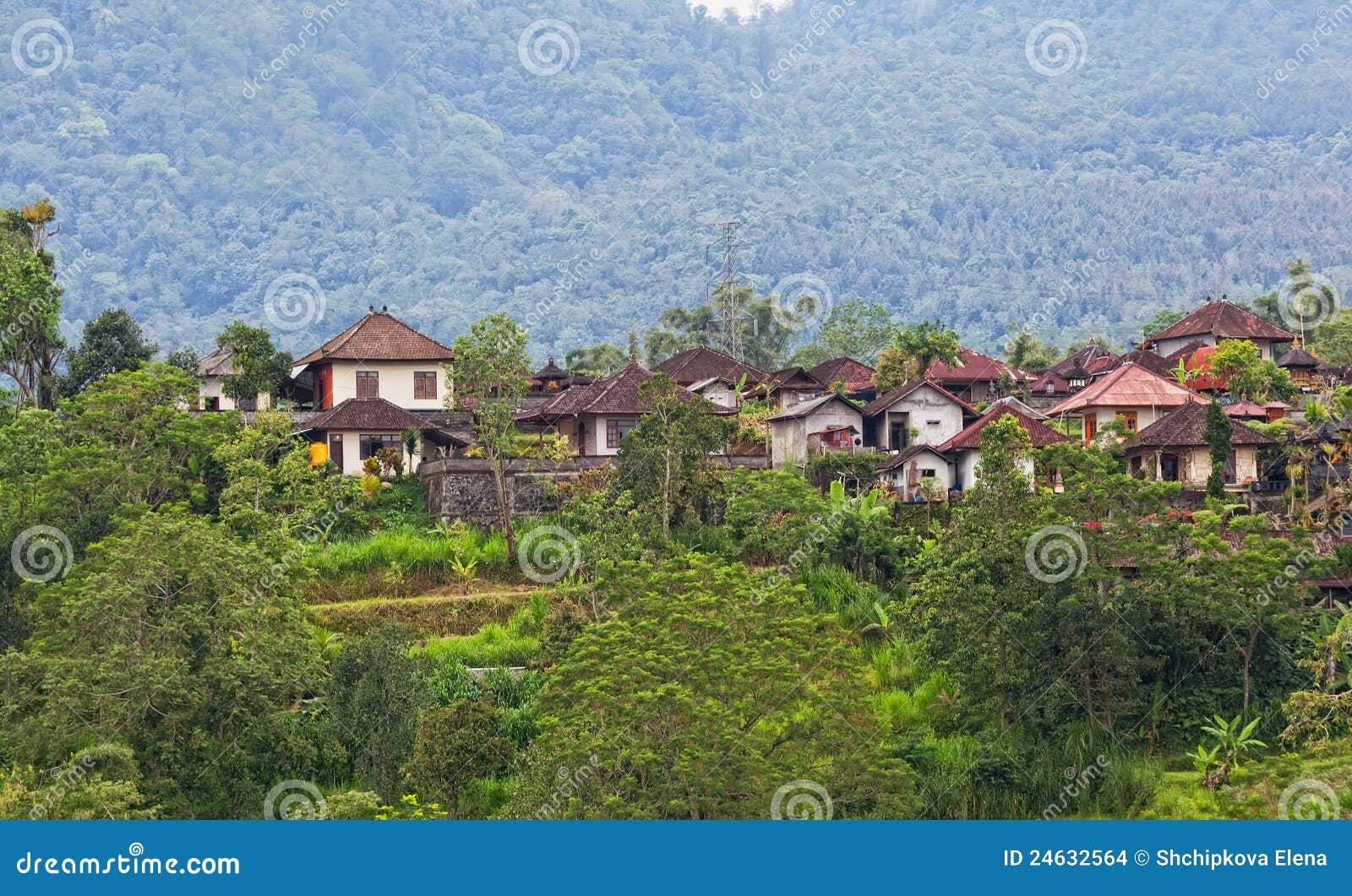 Small village in mountains stock photo. Image of nature - 24632564