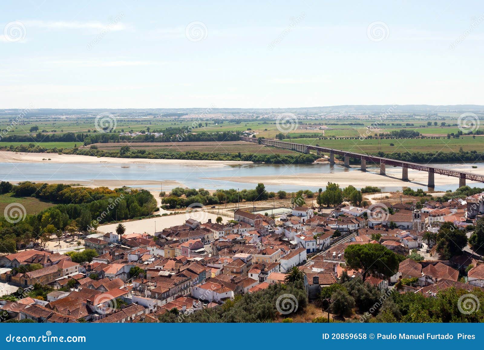 Small village near river stock photo. Image of natural - 20859658