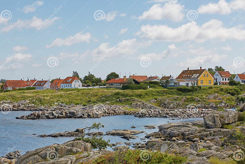 Small Village of Svaneke on Bornholm Island in Denmark Stock Photo ... Small Village of Svaneke on Bornholm Island in Denmark Stock Photo ...