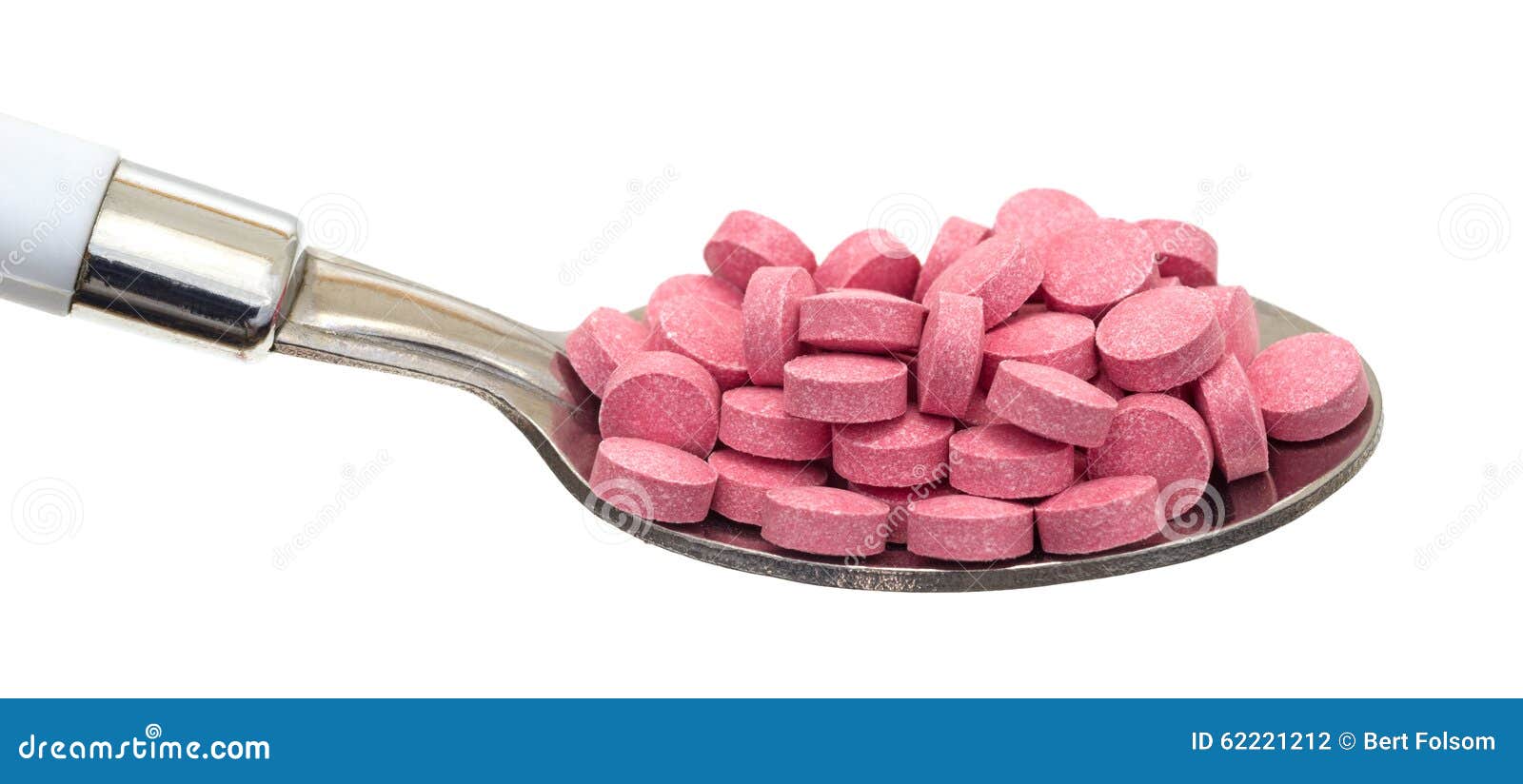 Small Vitamin B12 Tablets on a Spoon Stock Photo - Image of tablets ...
