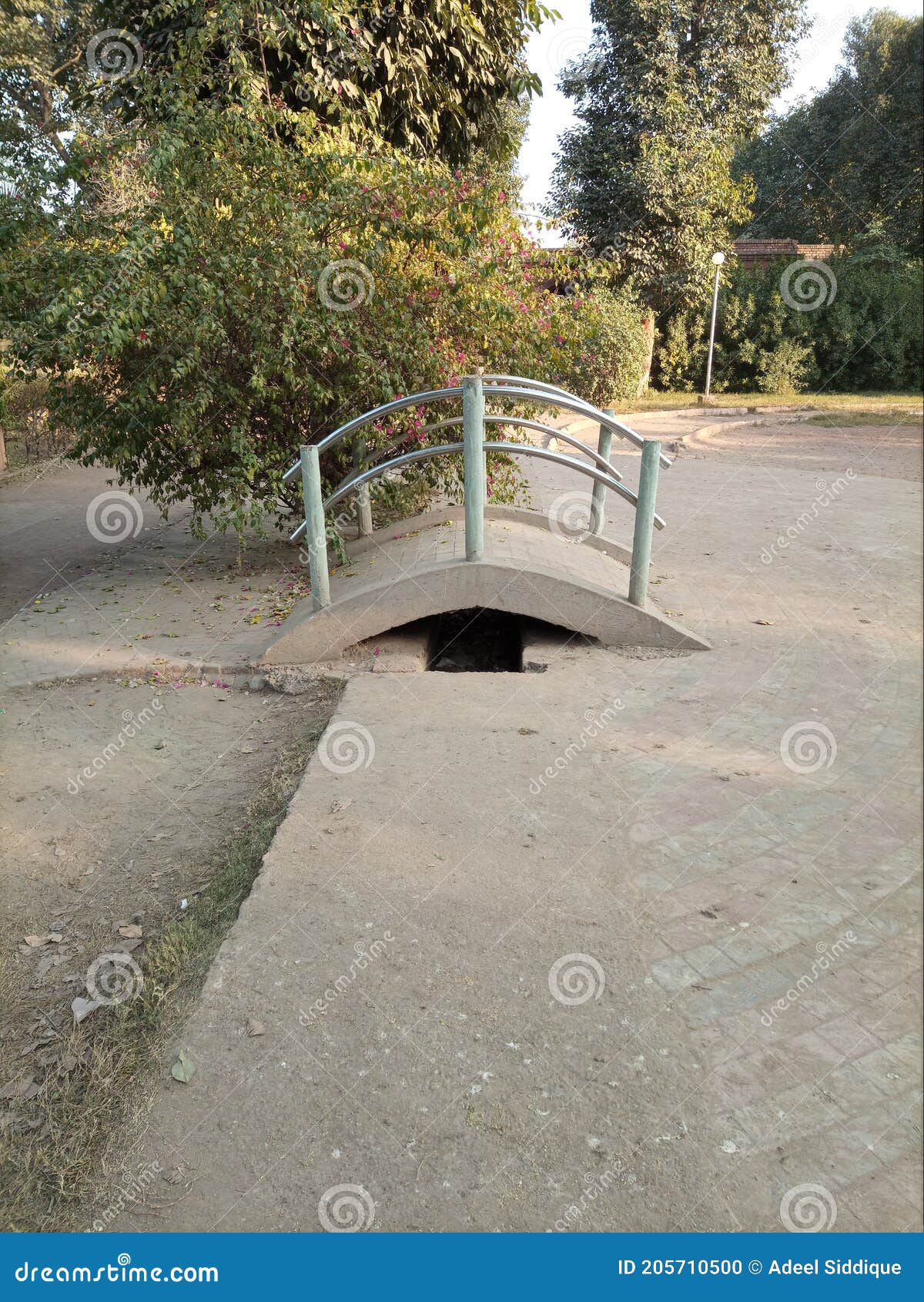 Small walkway bridge stock photo. Image of yard, playground - 205710500