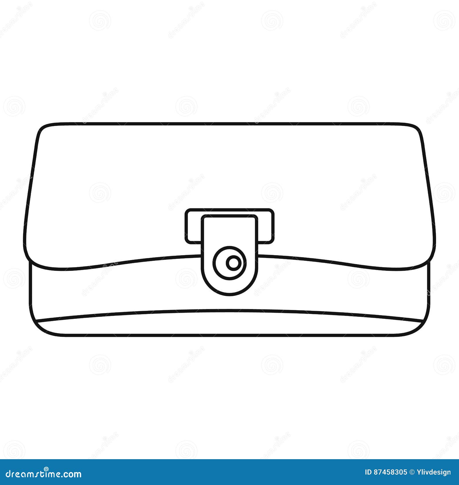 Small Wallet Icon, Outline Style Stock Vector - Illustration of ...