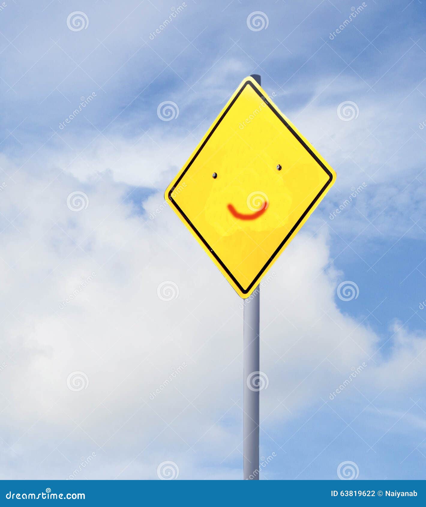 Small warning sign stock photo. Image of blue, scene - 63819622