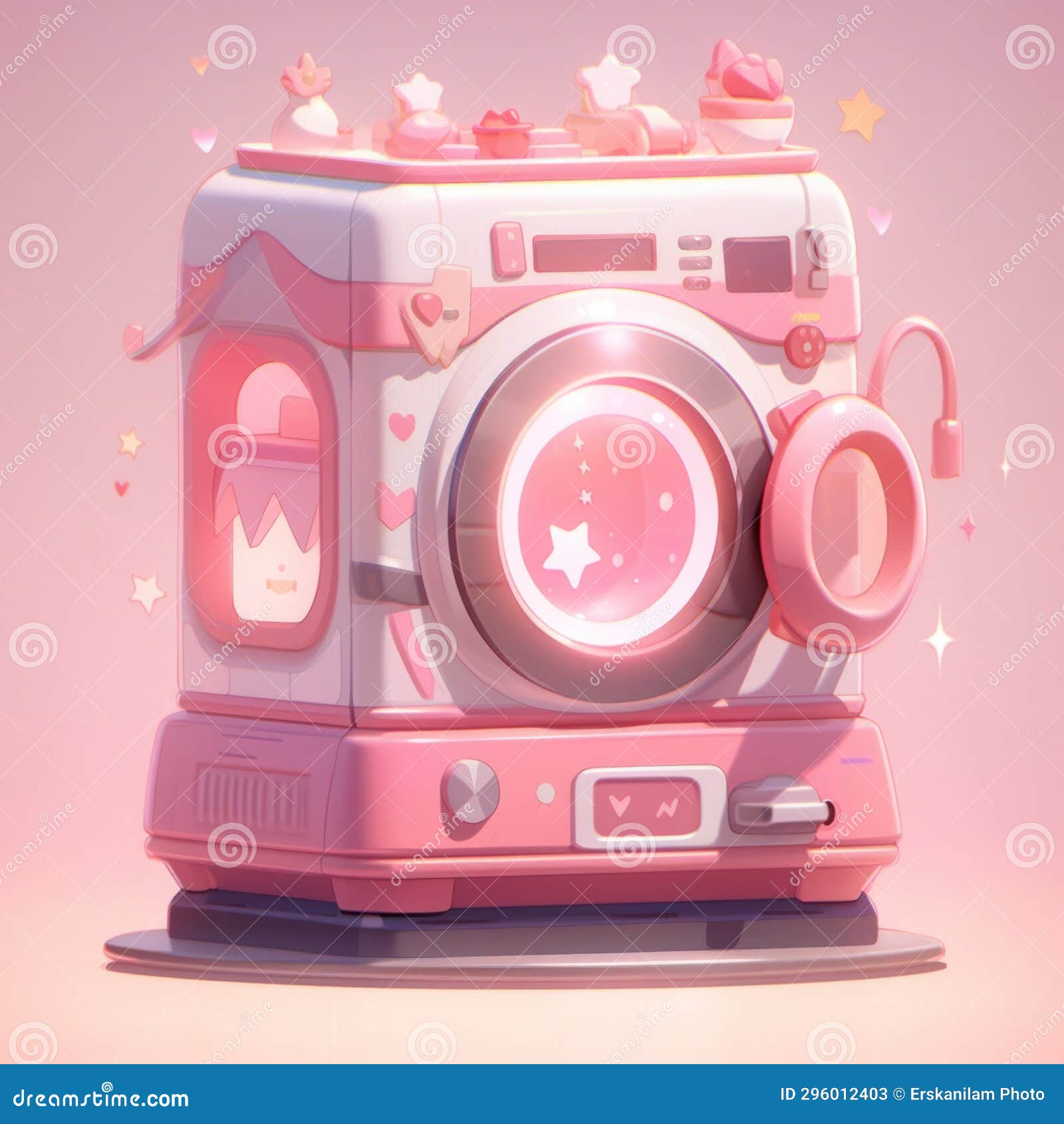 Small Washing Machine Iconic Mini Decoration Design with Simple Concept ...