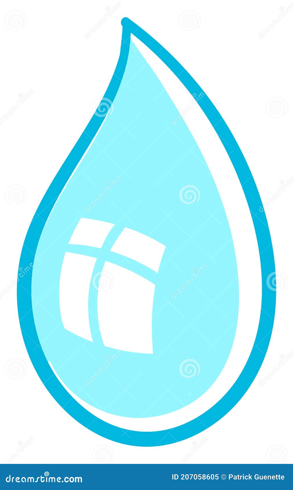 Small Water Drop, Illustration, Vector Stock Vector - Illustration of ...
