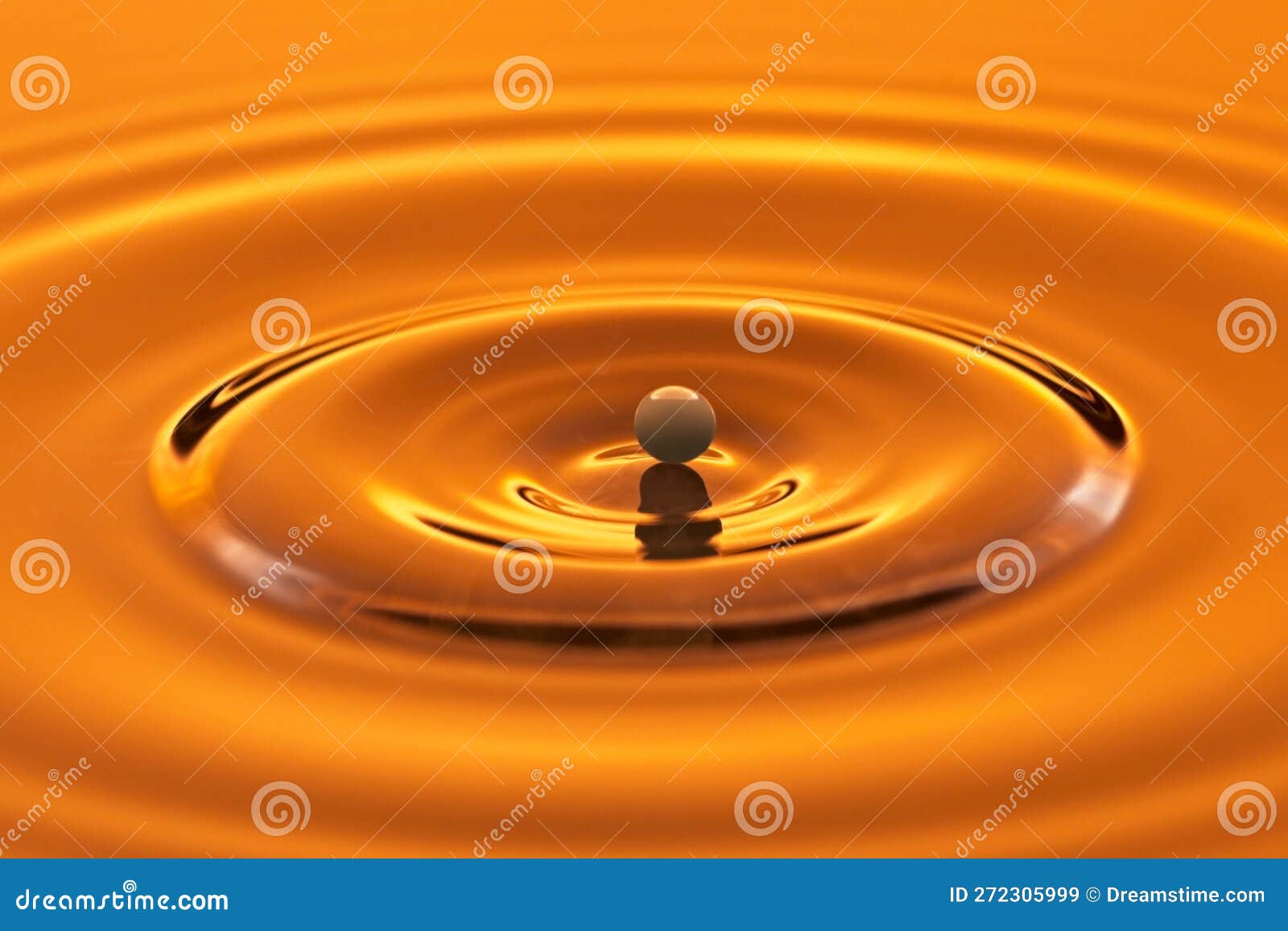 Small Water Drop on the Surface of Still Water Stock Image - Image of ...