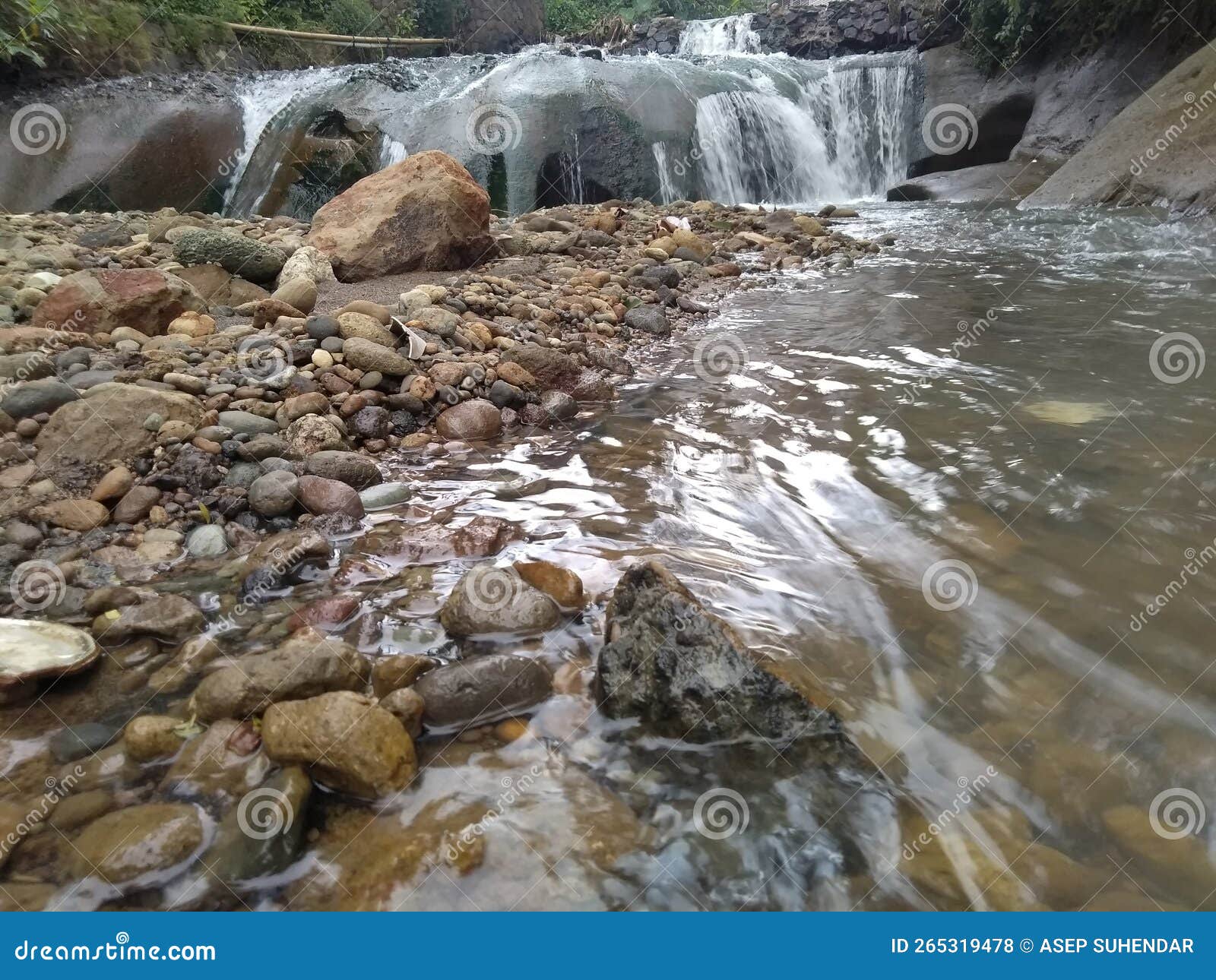 Small water fall stock photo. Image of creek, waterfall - 265319478