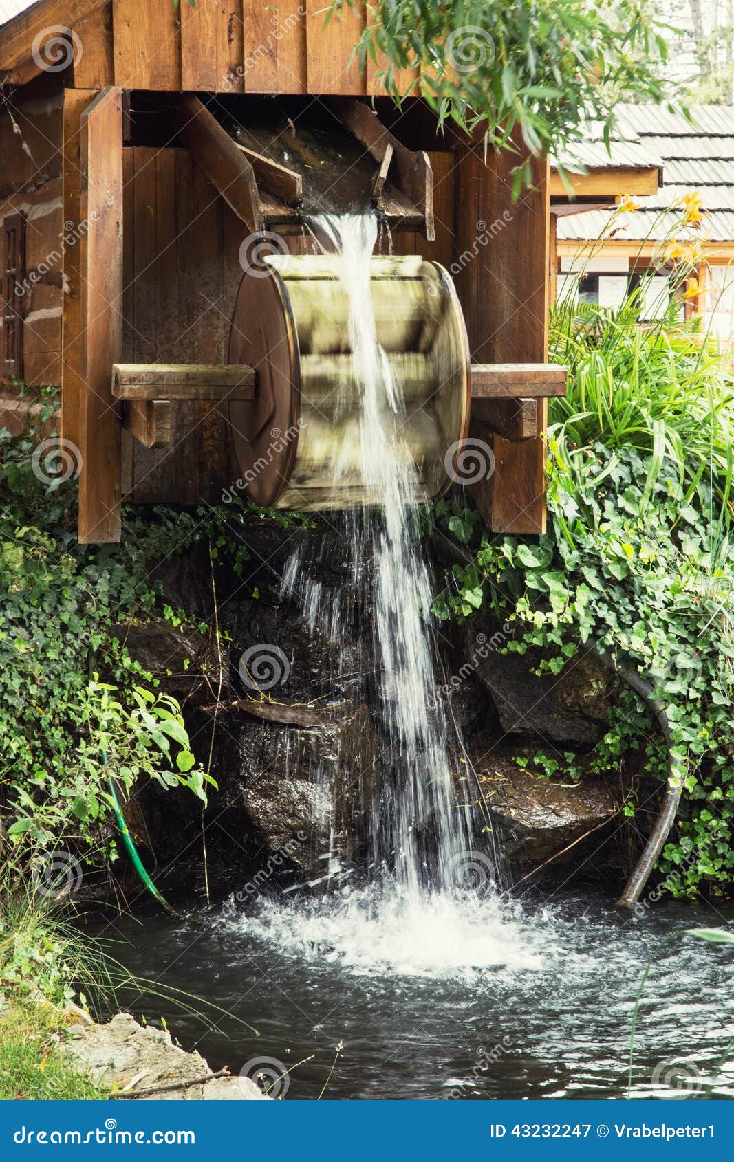 Small water mill stock image. Image of outside, country - 43232247