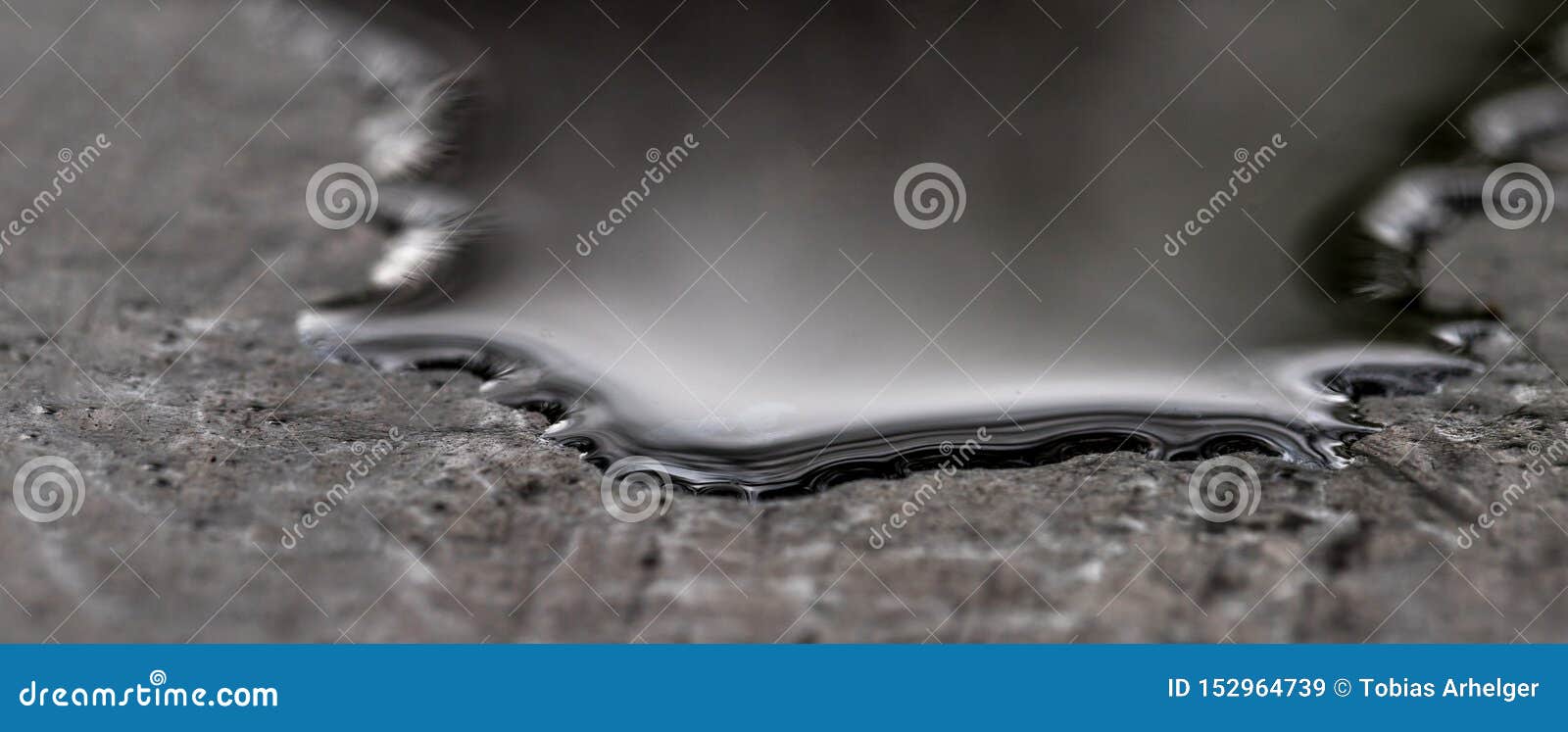Small Water Puddle Background Stock Image - Image of outside, texture ...