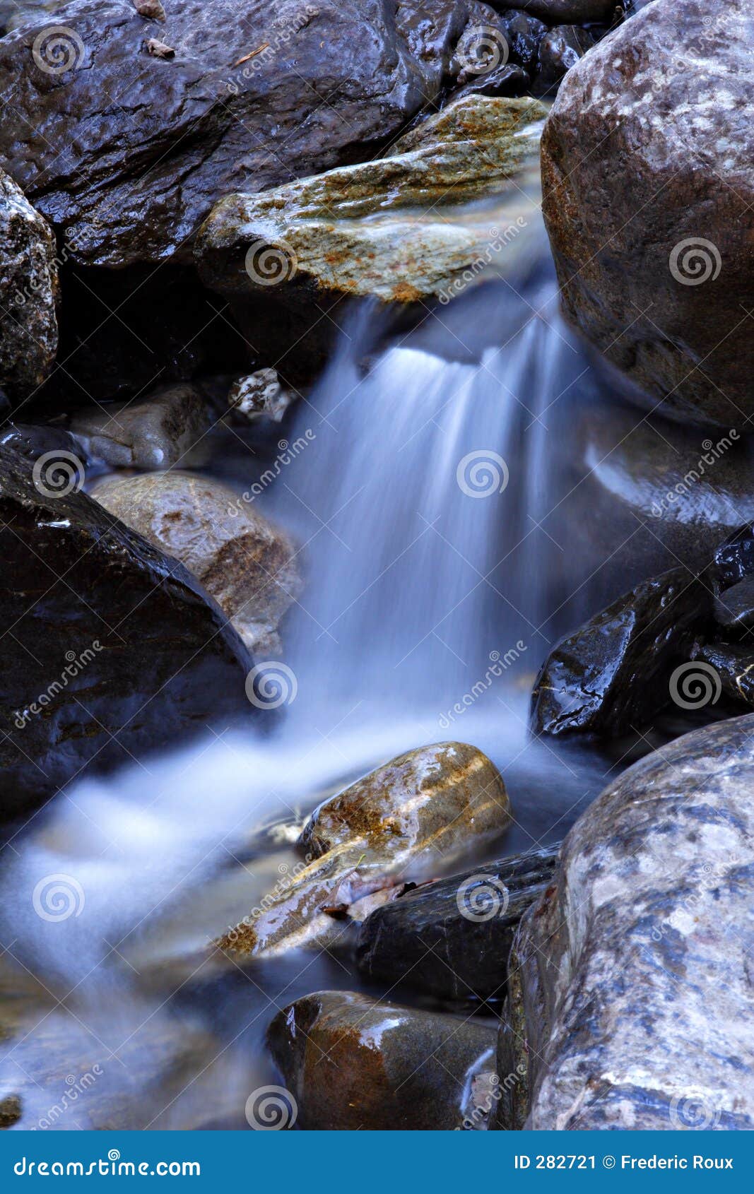 Small waterfall stock image. Image of peace, water, reflexion - 282721