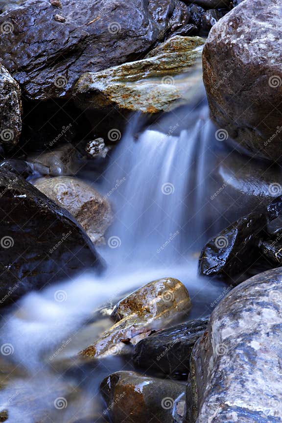 Small waterfall stock image. Image of peace, water, reflexion - 282721