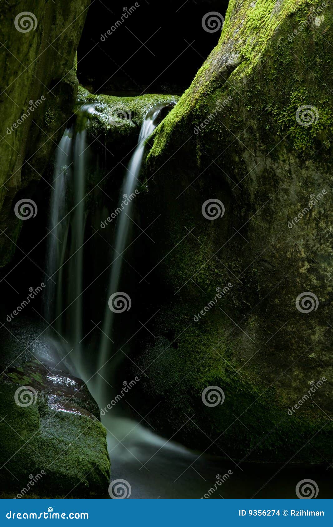 Small Waterfall On A Mountain River Stock Image | CartoonDealer.com ...
