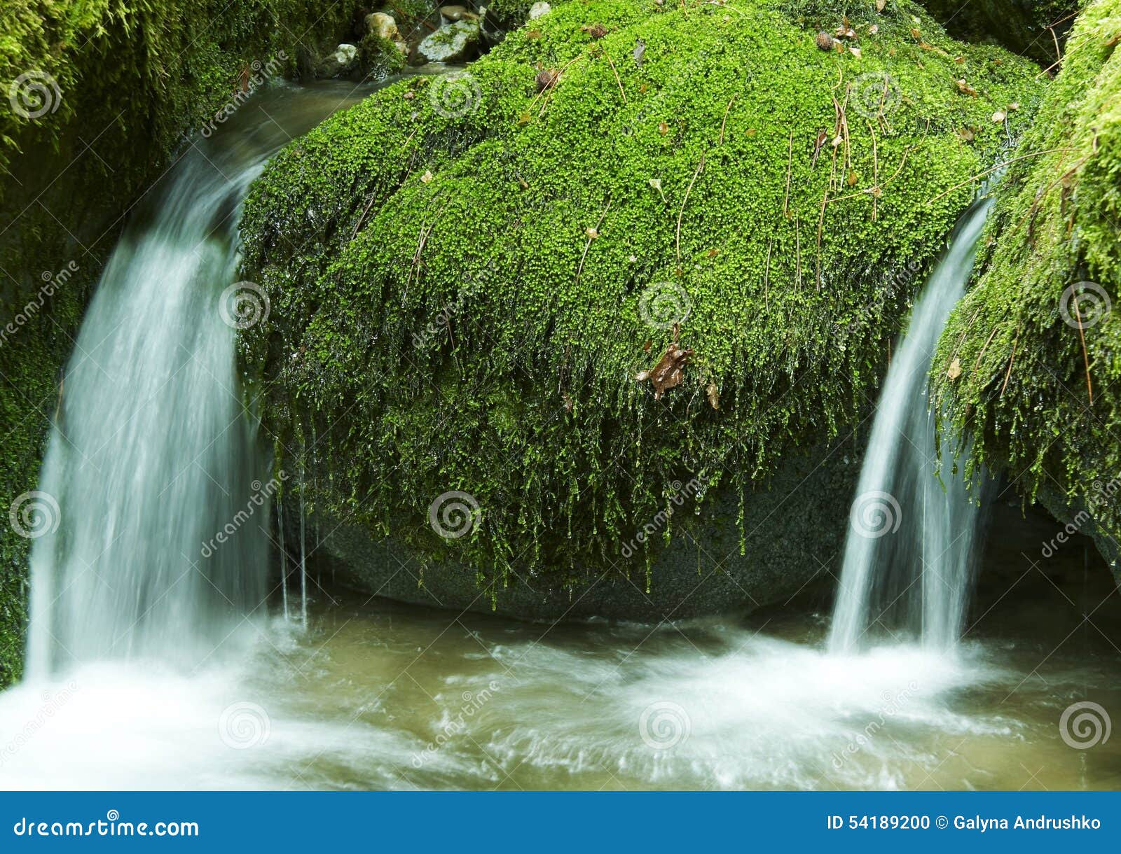 Small waterfall stock photo. Image of clean, nature, movement - 54189200