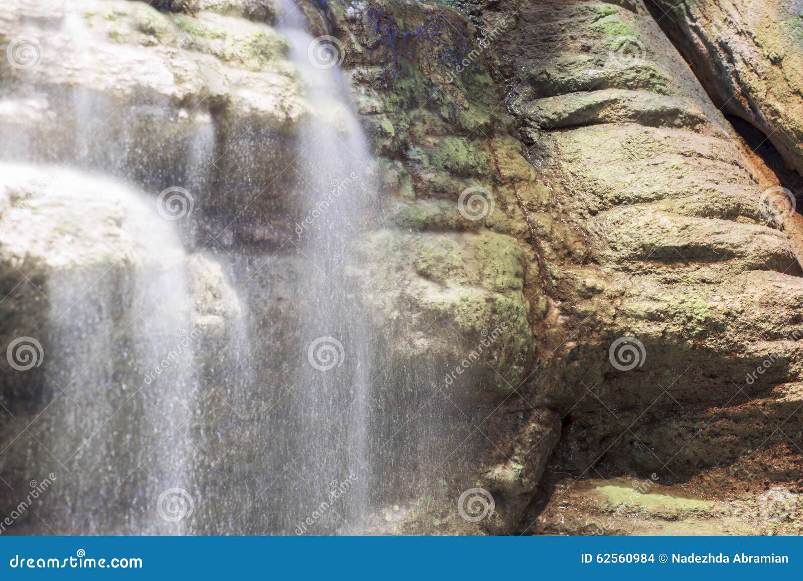 Small Waterfall in the Cave. Stock Photo - Image of small, cliff: 62560984