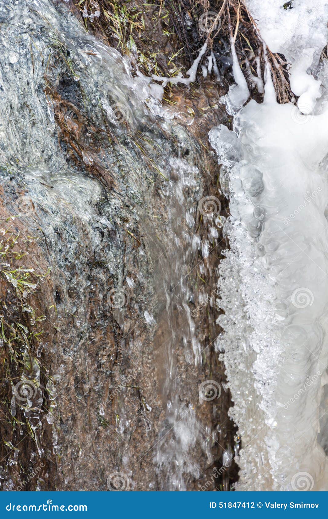 A small waterfall. stock photo. Image of flood, stream - 51847412