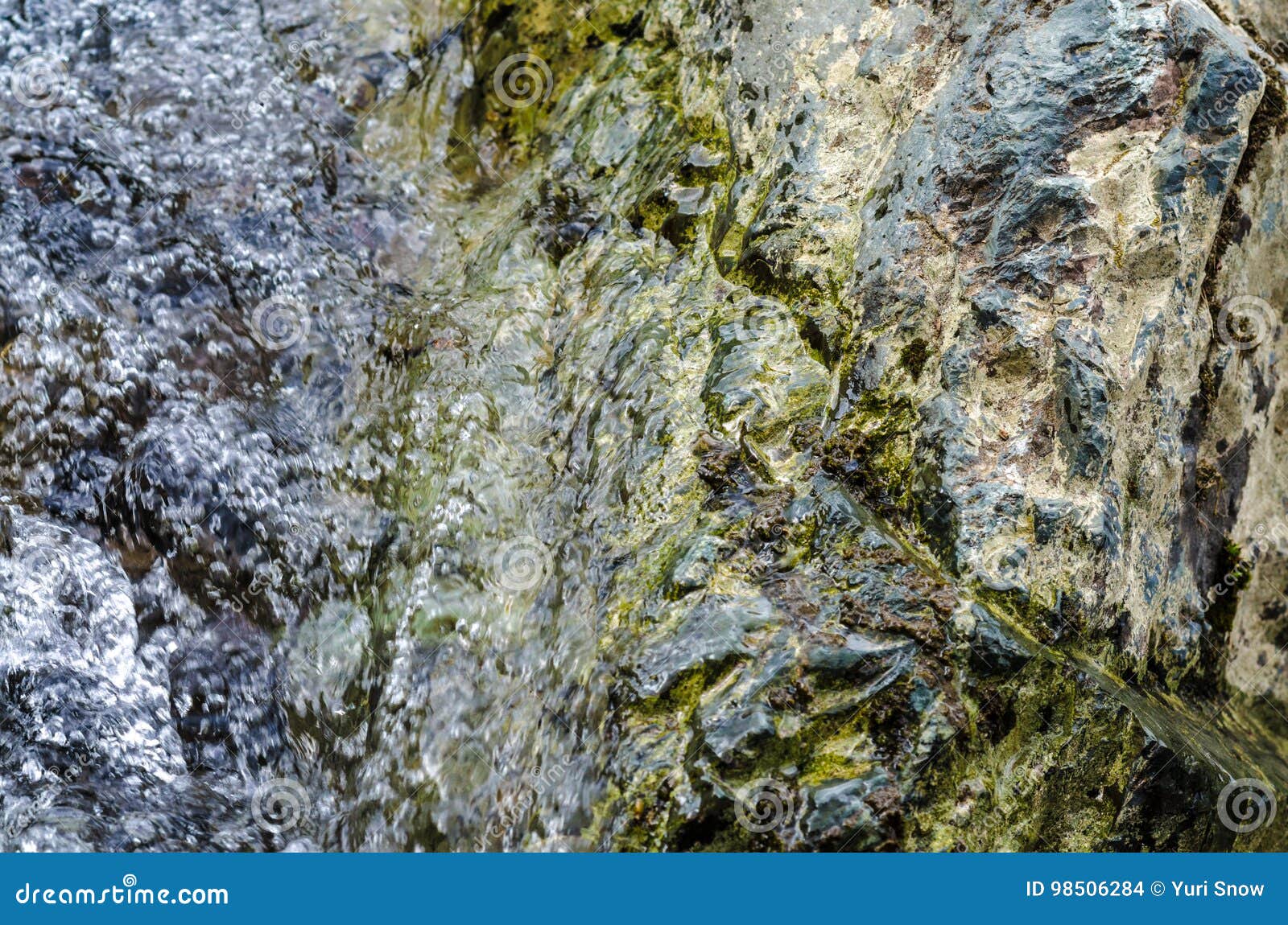 Small Waterfall Mountain Stream Close Up Stock Photo - Image of nature ...