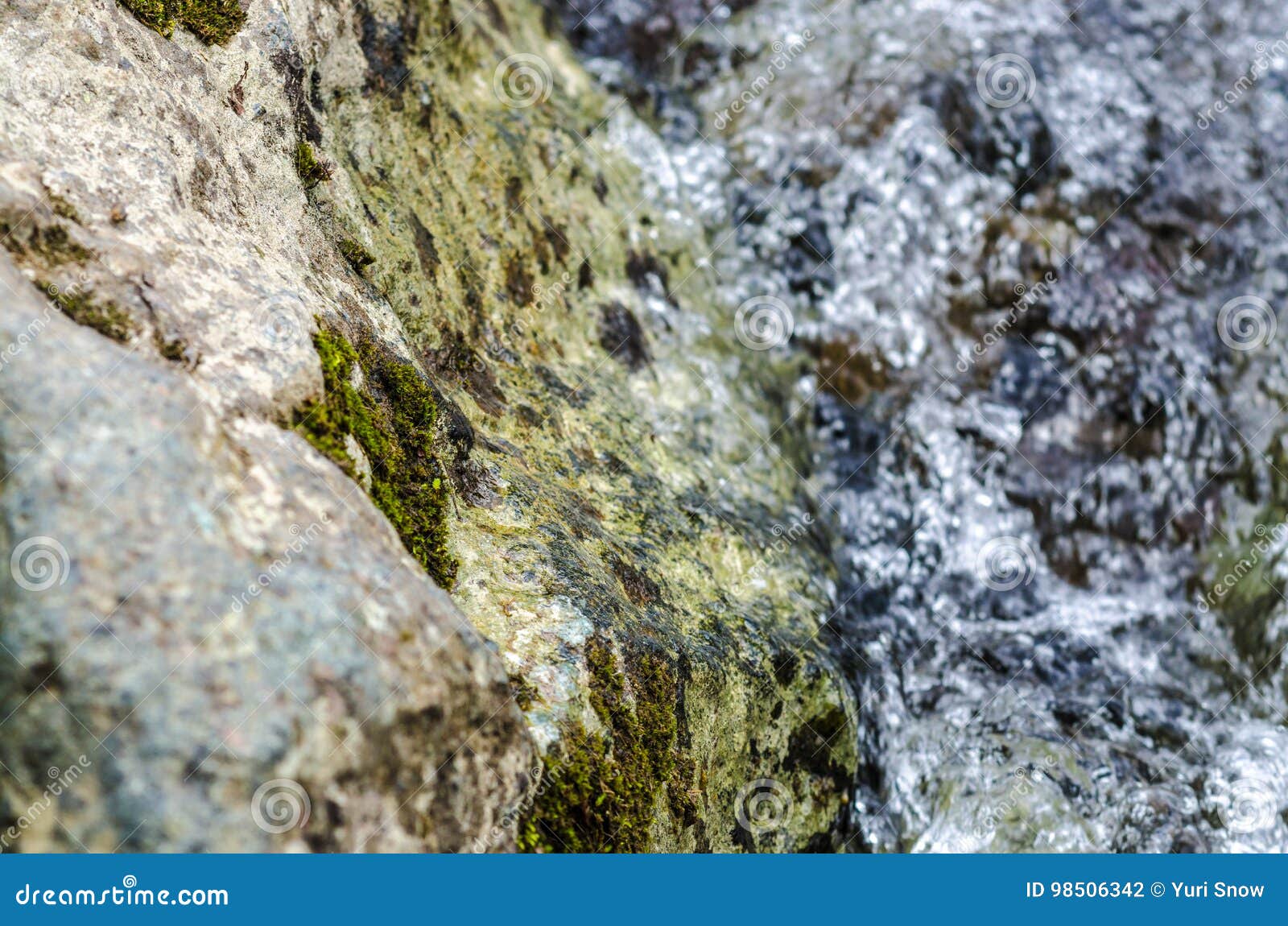 Small Waterfall Mountain Stream Close Up Stock Photo - Image of beauty ...