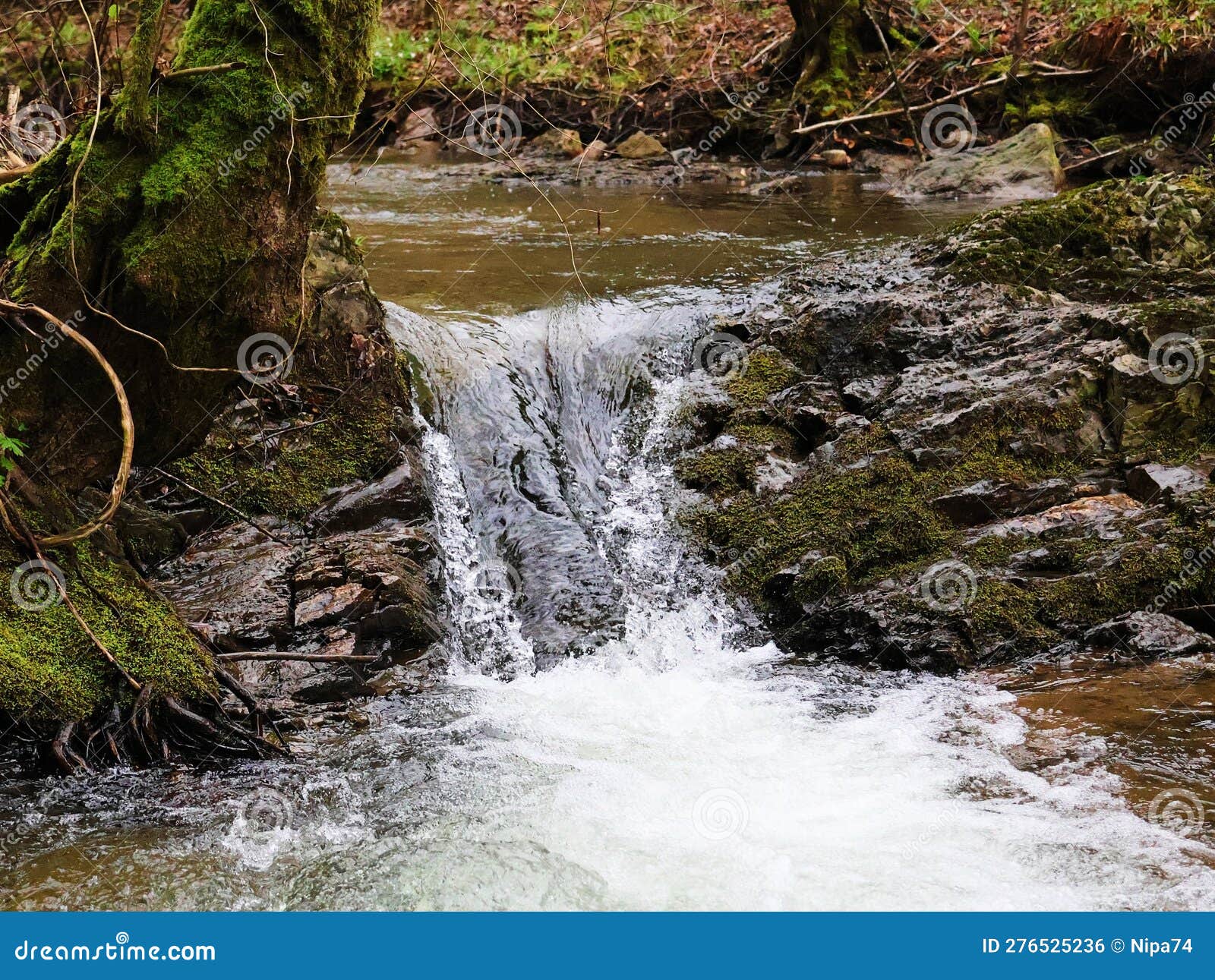 Small Waterfall in Ninglinspo River. Stock Photo - Image of small ...