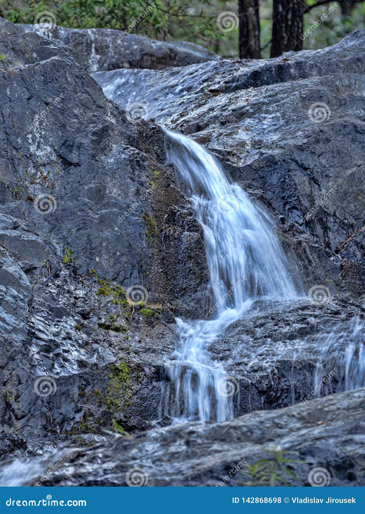 Small Waterfall in the Rock, Salvador Stock Photo - Image of clean ...