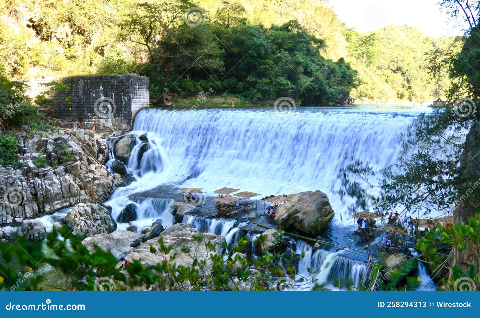 Small Waterfall on the Rocks Stock Image - Image of landscape, natural ...