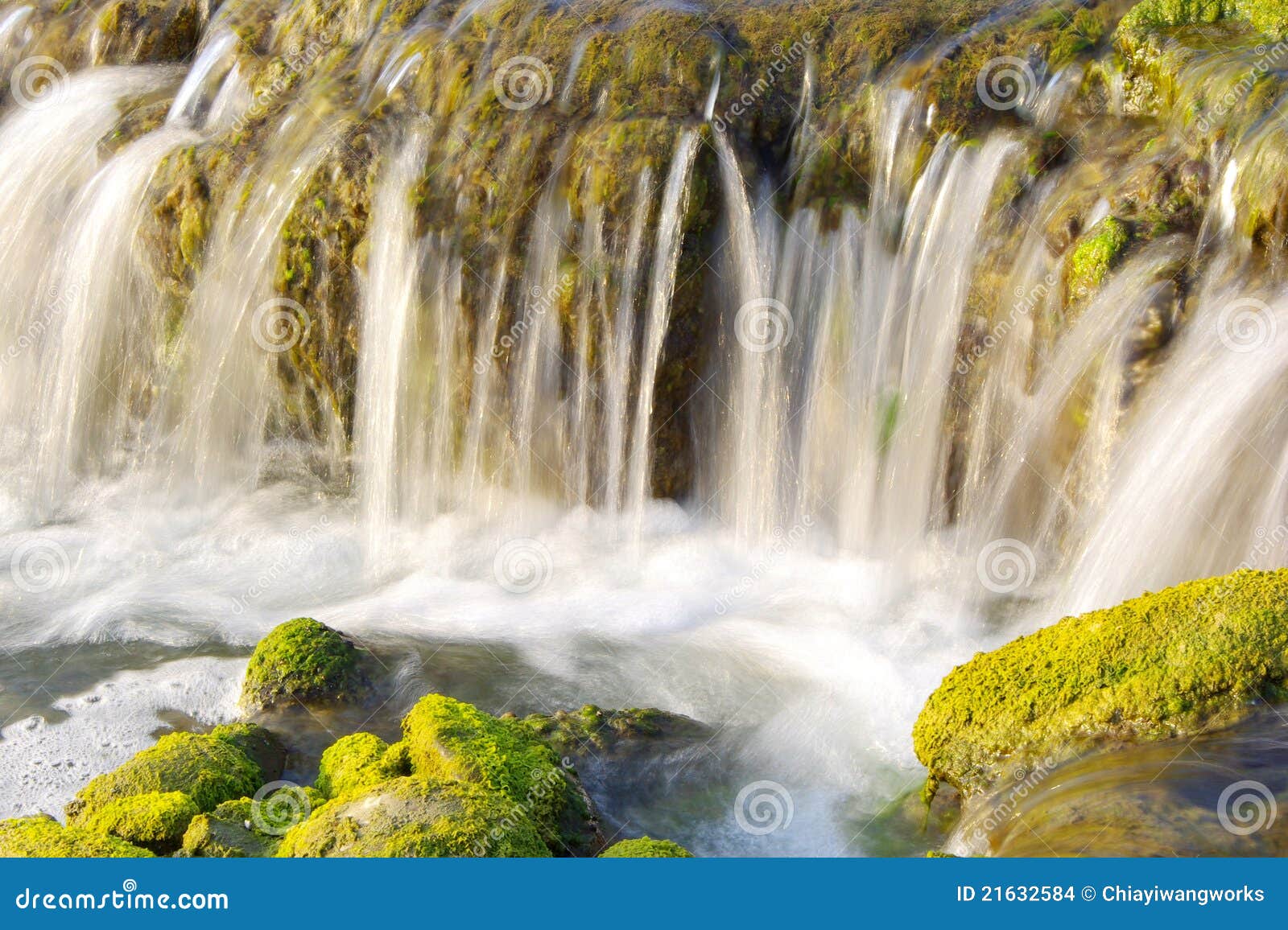 Small Waterfall in the Stream Stock Photo - Image of beautiful, leisure ...