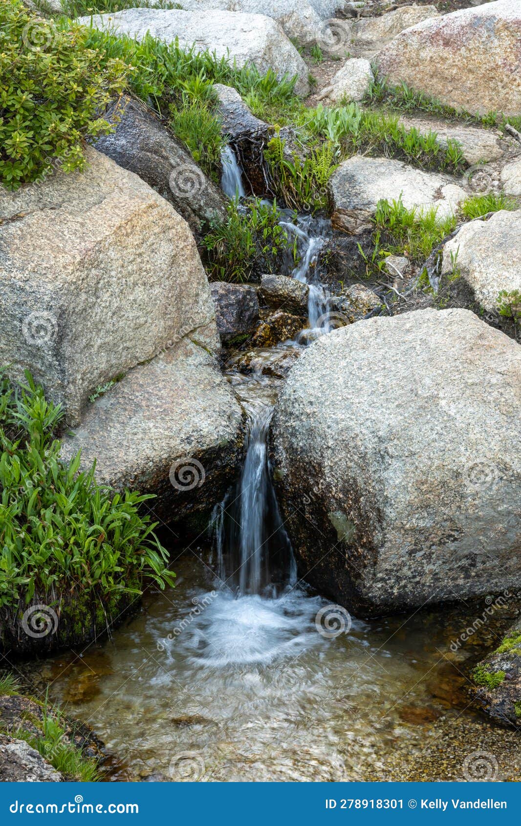 Small Waterfall.in Stream that Flows into Buck Creek Stock Image ...