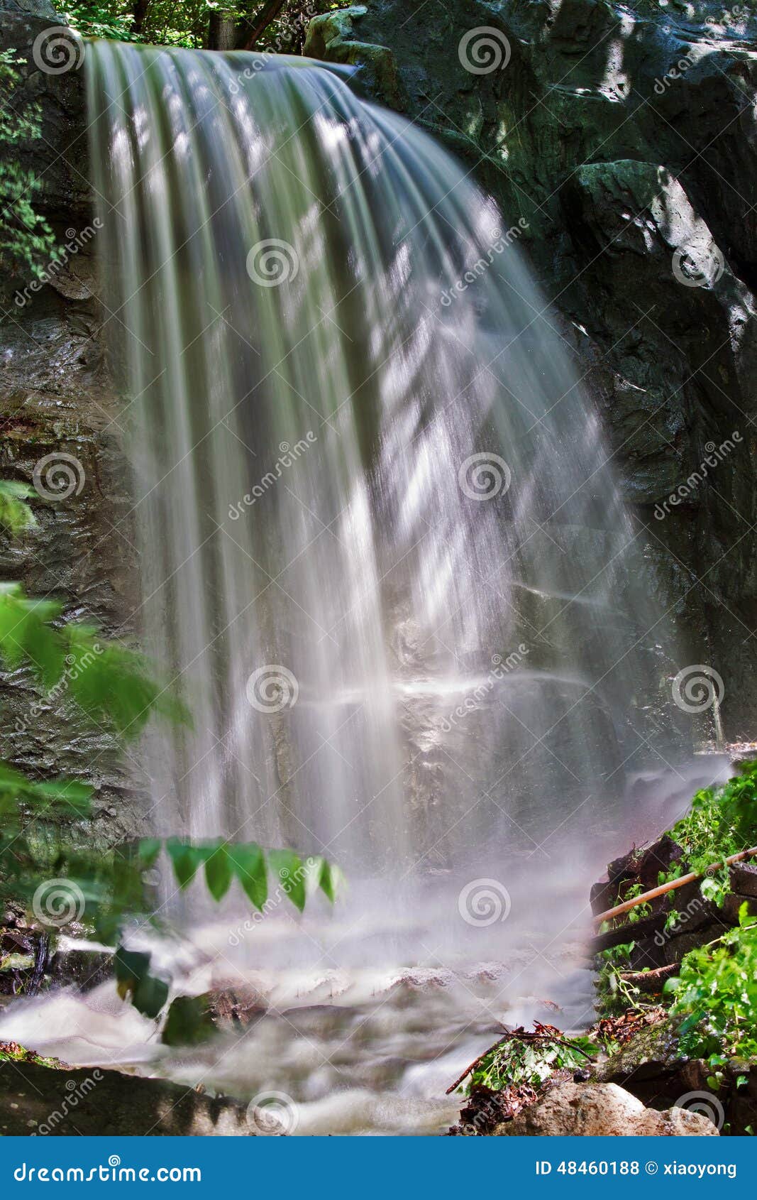 A small waterfall stock photo. Image of waterfall, waterfalls - 48460188