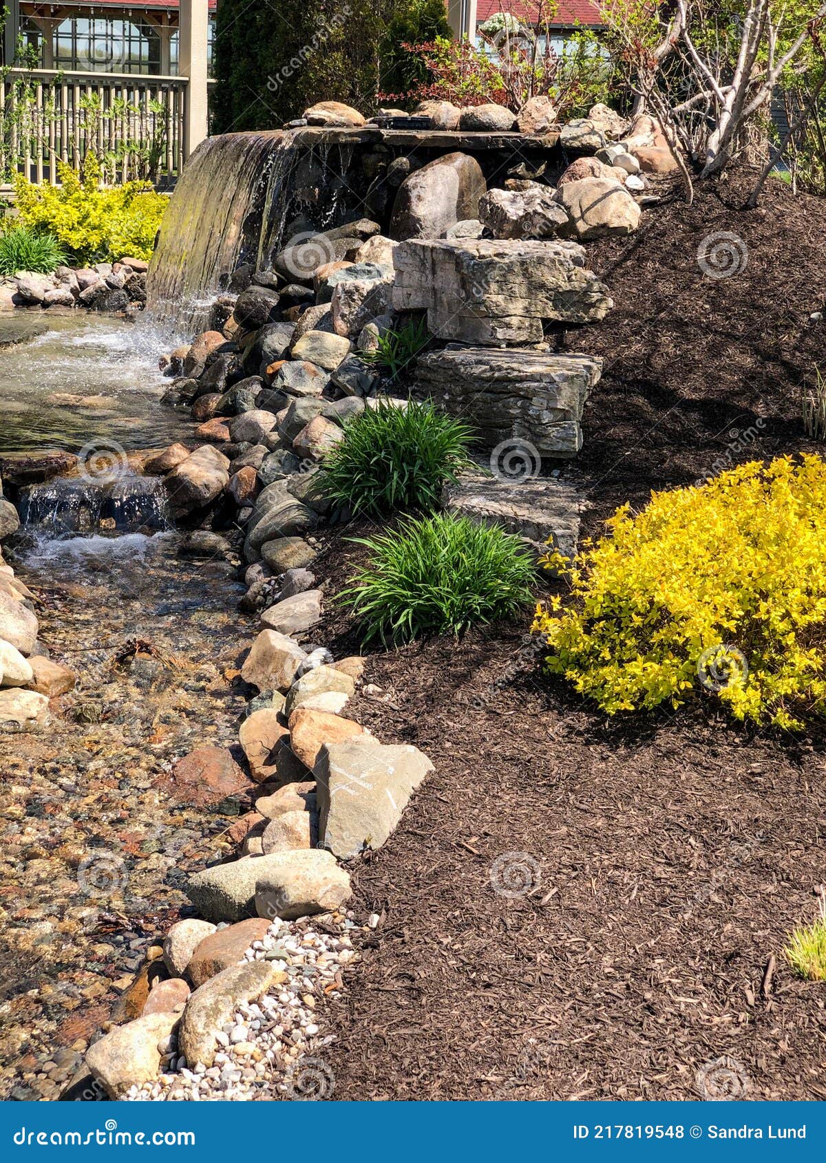 Small Waterfall Trickling Down Rocks Stock Photo - Image of waterfall ...