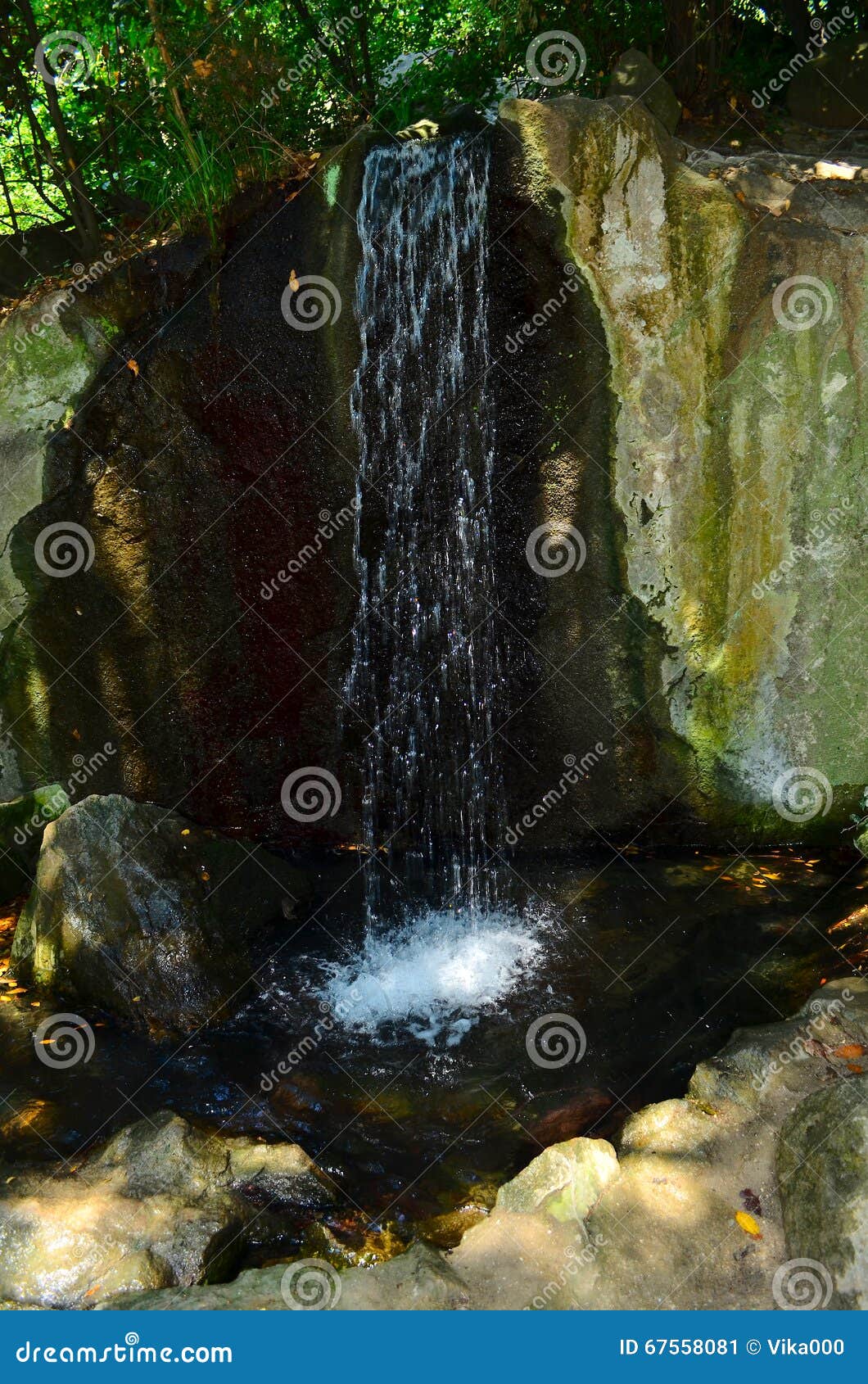 Small waterfall stock image. Image of lake, lakes, clear - 67558081