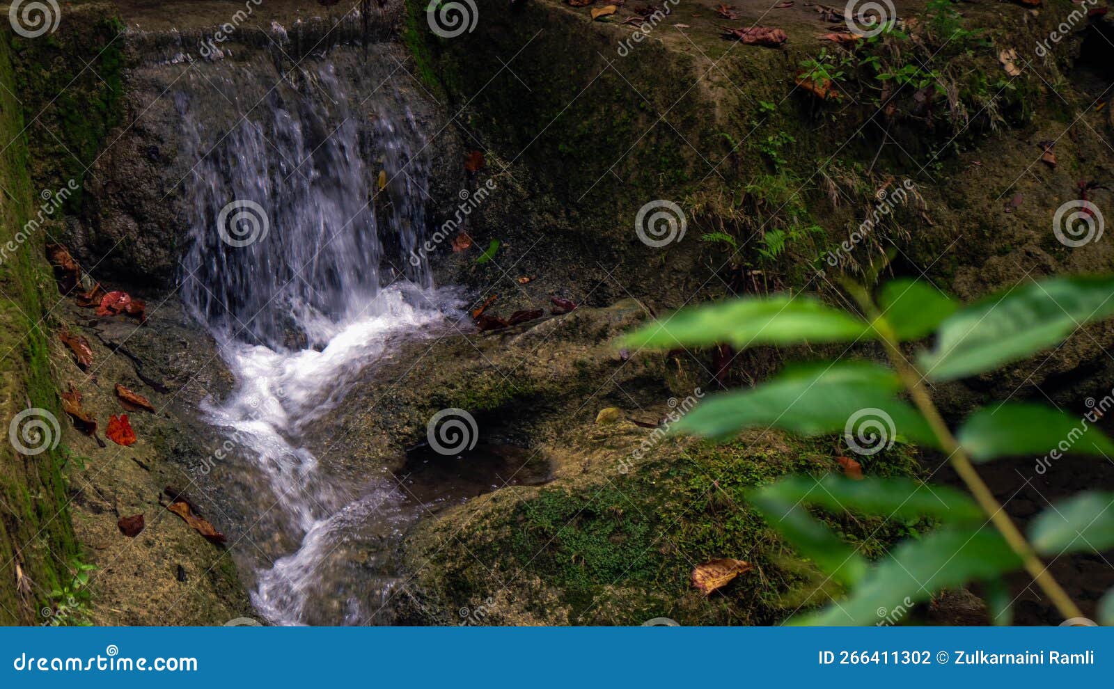 Small Waterfall in Wilderness, Natural Tourist Location Stock Photo ...
