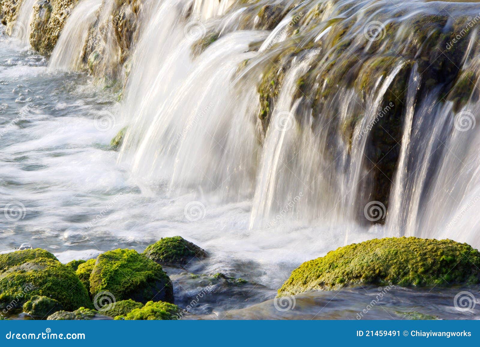 Small waterfalls stock image. Image of water, scenery - 21459491