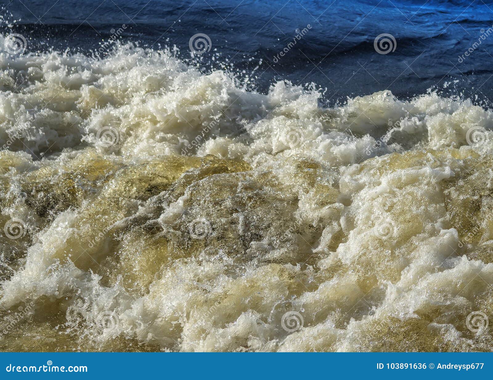 Wave Formed by Blow on the Side of the Ship Stock Photo - Image of ...