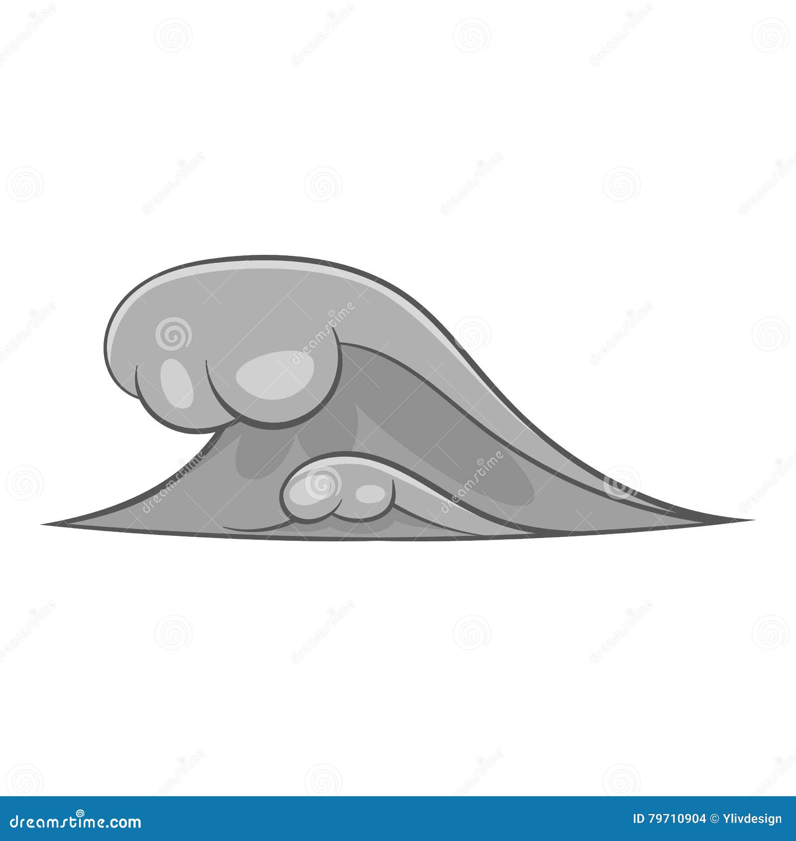 Small Wave Icon, Cartoon Style Stock Vector - Illustration of ocean ...