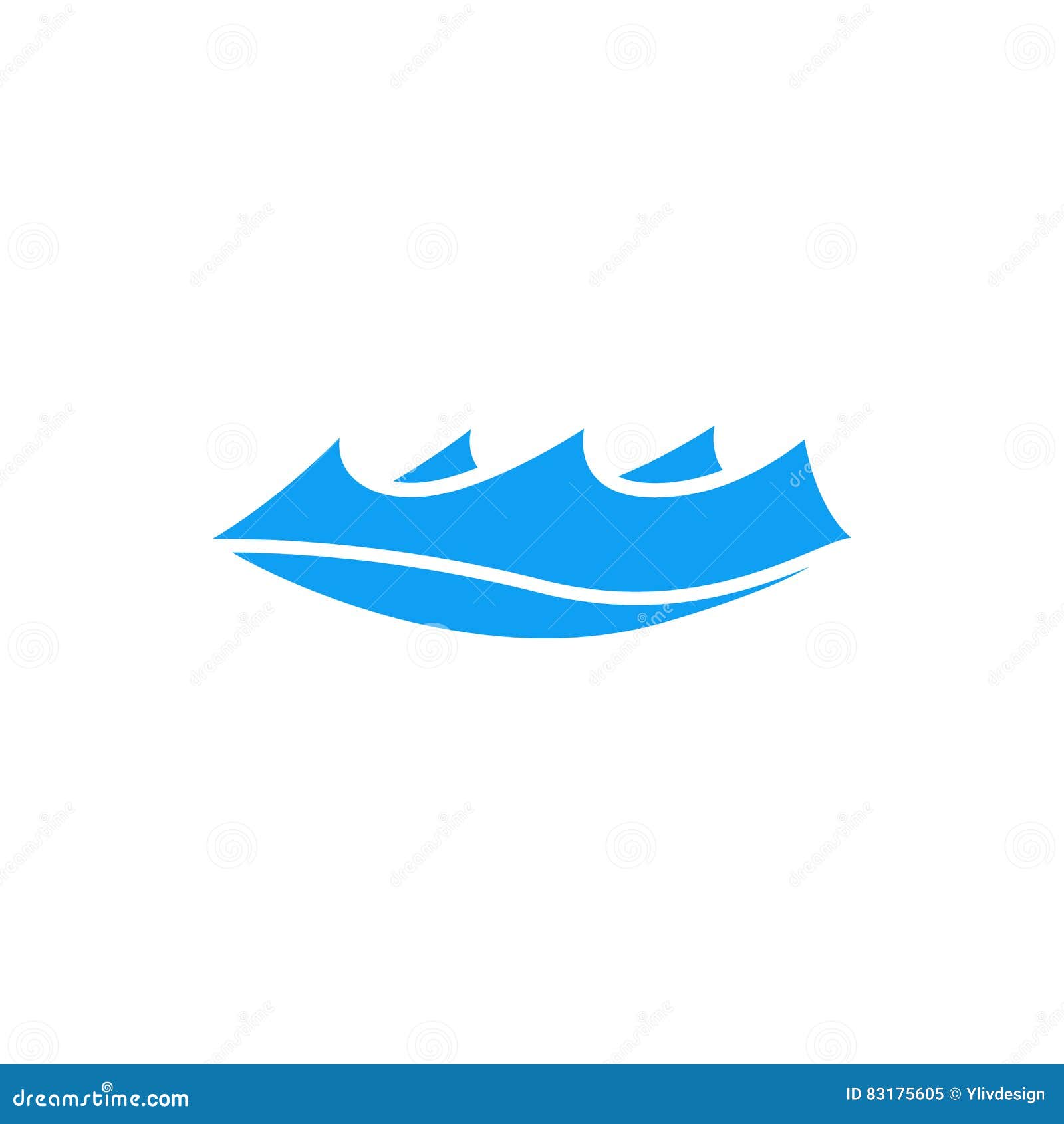 Small Wave Icon, Simple Style Stock Vector - Illustration of abstract ...