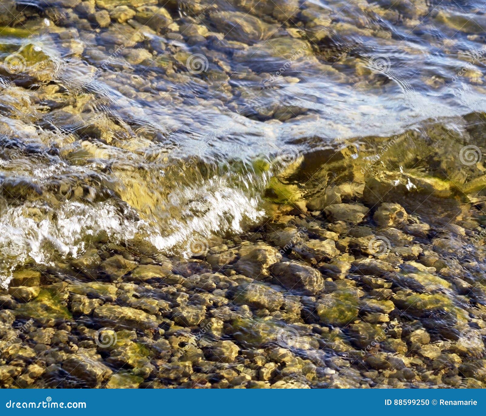Small Waves of Crystal Clear Lake Waters Stock Photo - Image of calming ...