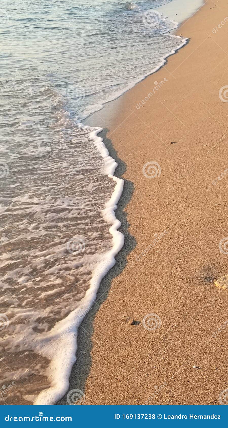 Small Waves Hitting the Beach Line Stock Photo - Image of beach, ripple ...