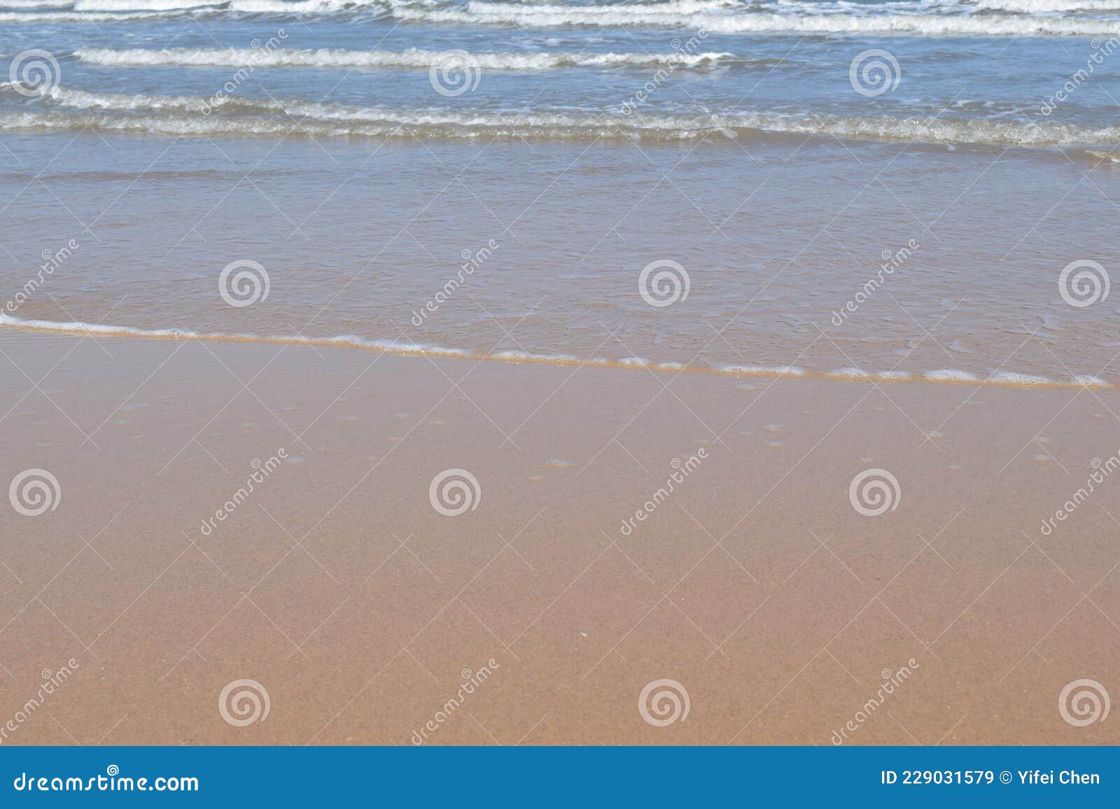 Small Waves of Rising and Falling Tide on the Beach Stock Image - Image ...