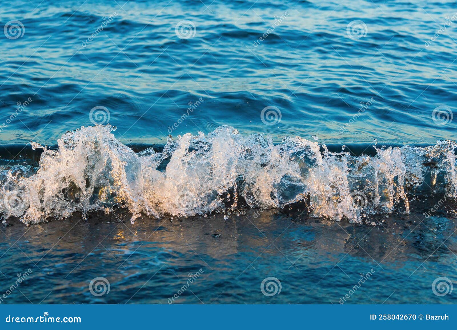 Small Waves on the Sea Beach Stock Photo - Image of ripple, pattern ...