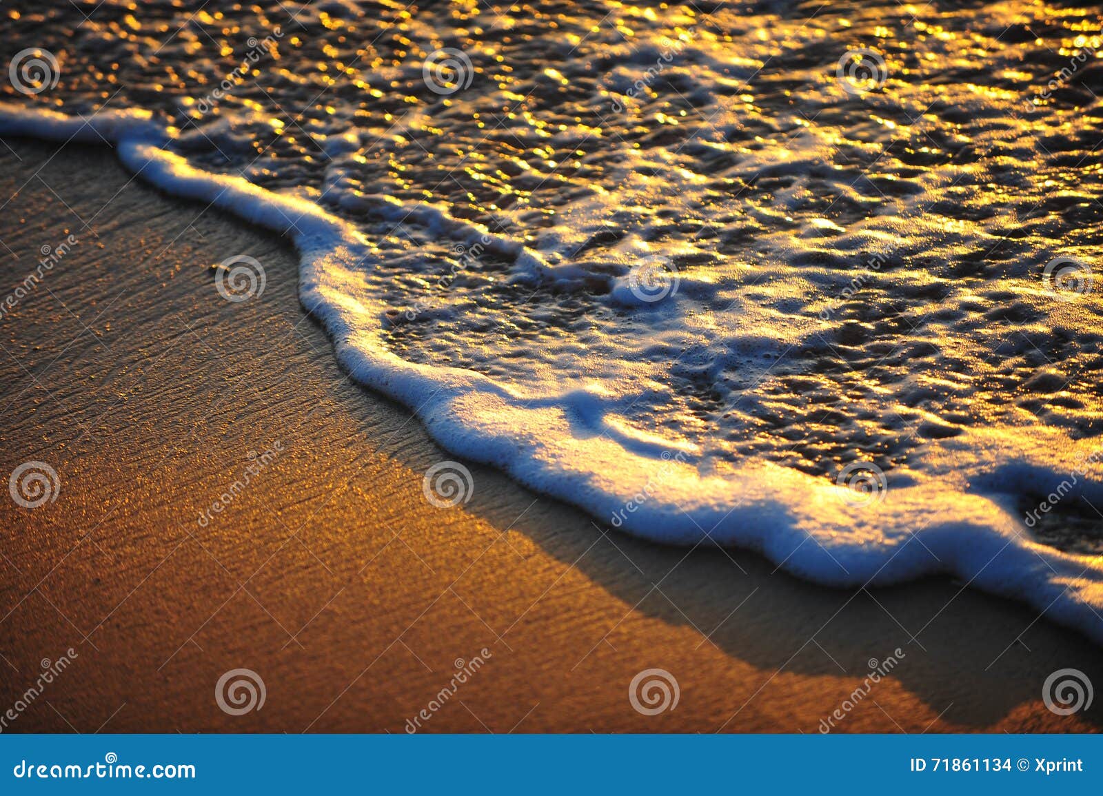 Small waves stock photo. Image of sunset, waves, sunrise - 71861134