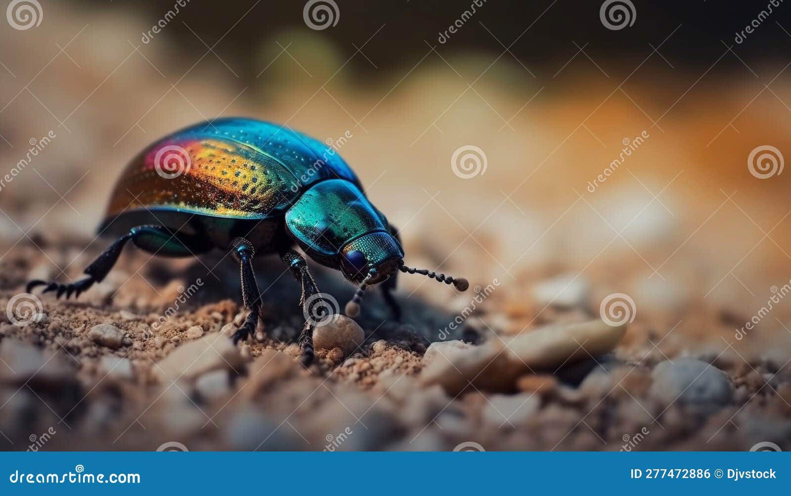 Small Weevil Crawling on Green Leaf Outdoors Generated by AI Stock ...