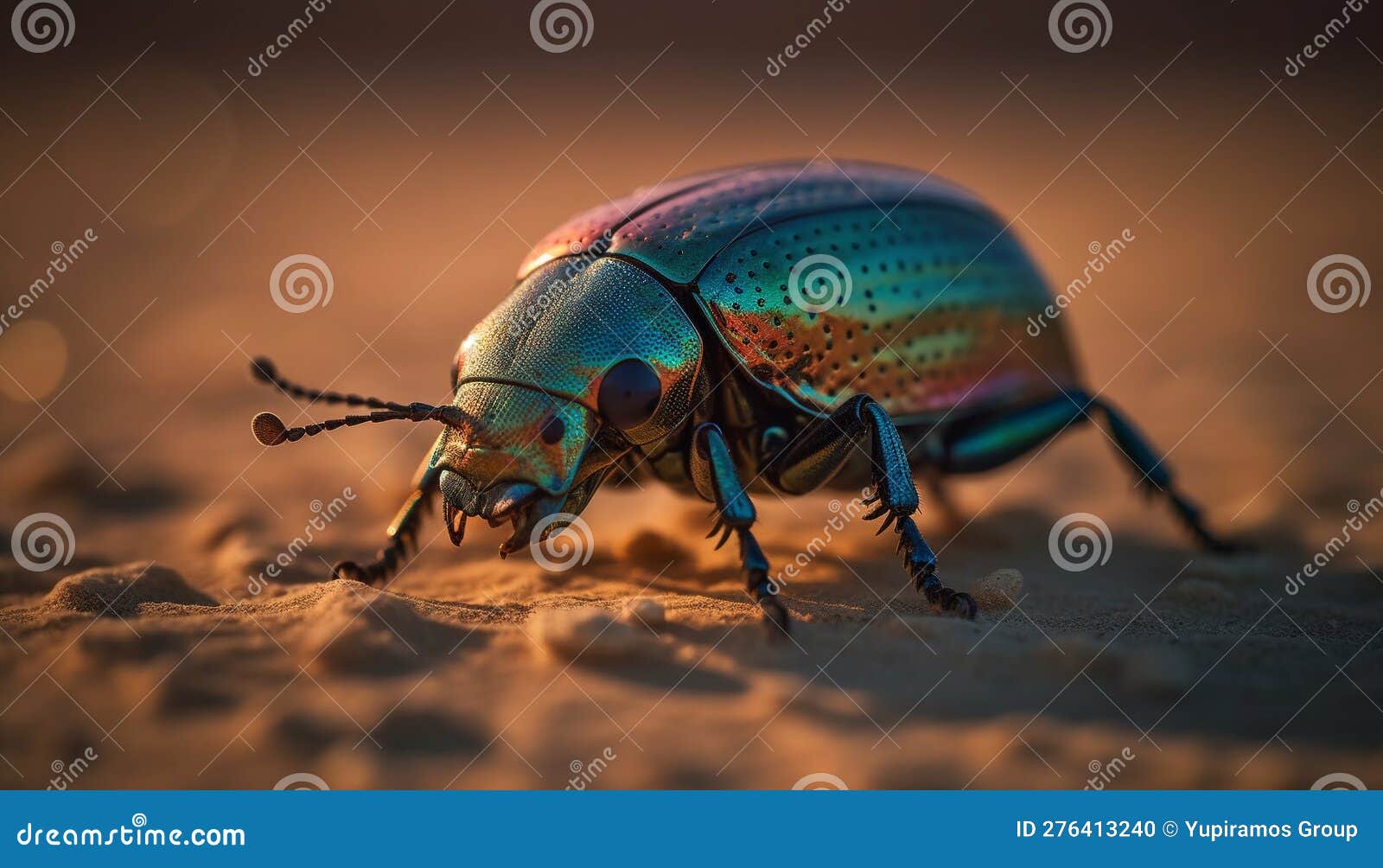 Small Weevil Crawls on Green Leaf Outdoors Generated by AI Stock Photo ...