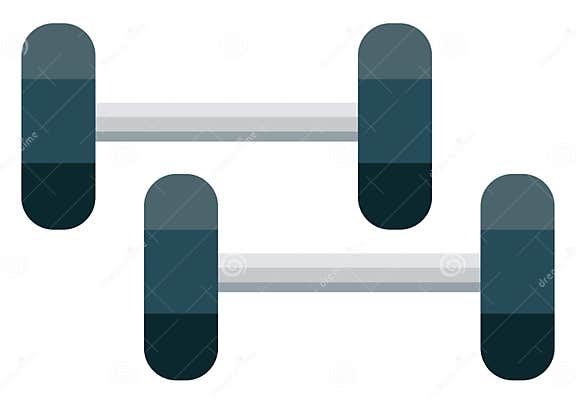 Small weights, icon stock vector. Illustration of barbell - 261368682