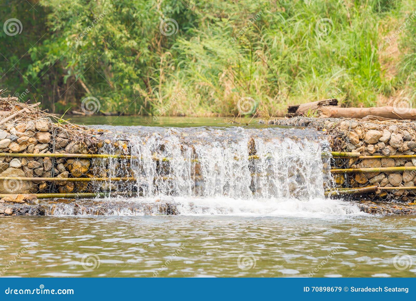 Small weir irrigate stock image. Image of farmland, level - 70898679