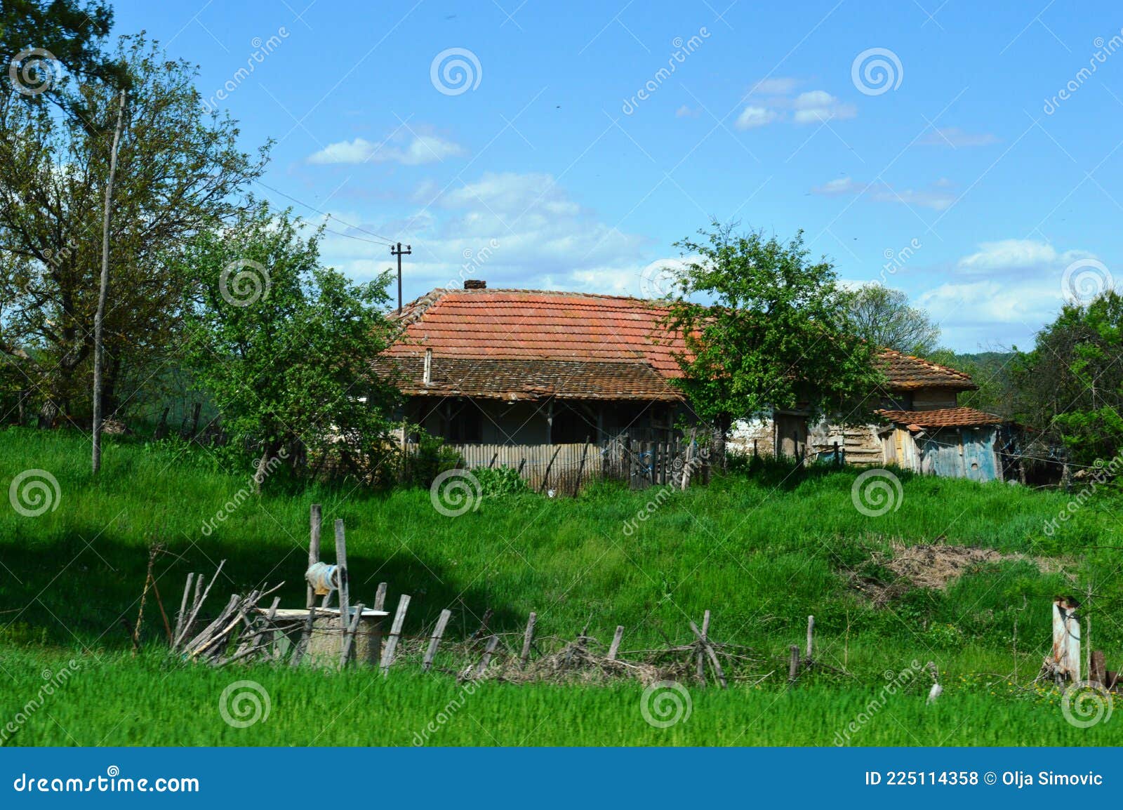 Small Well in Front of a Village House Stock Photo - Image of small ...