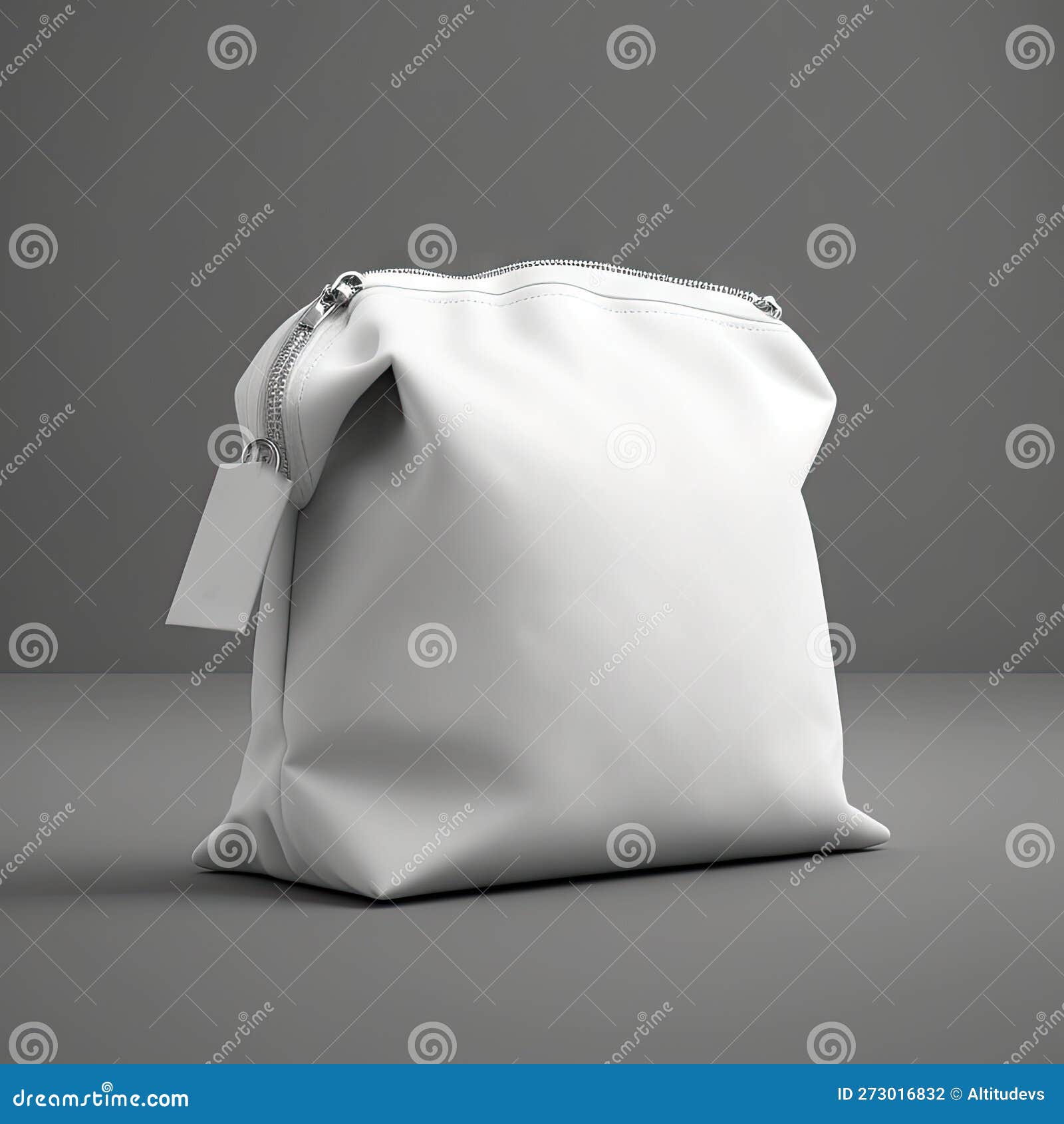 Small White Backpack Mockup Lockable without Handles Stock Photo ...