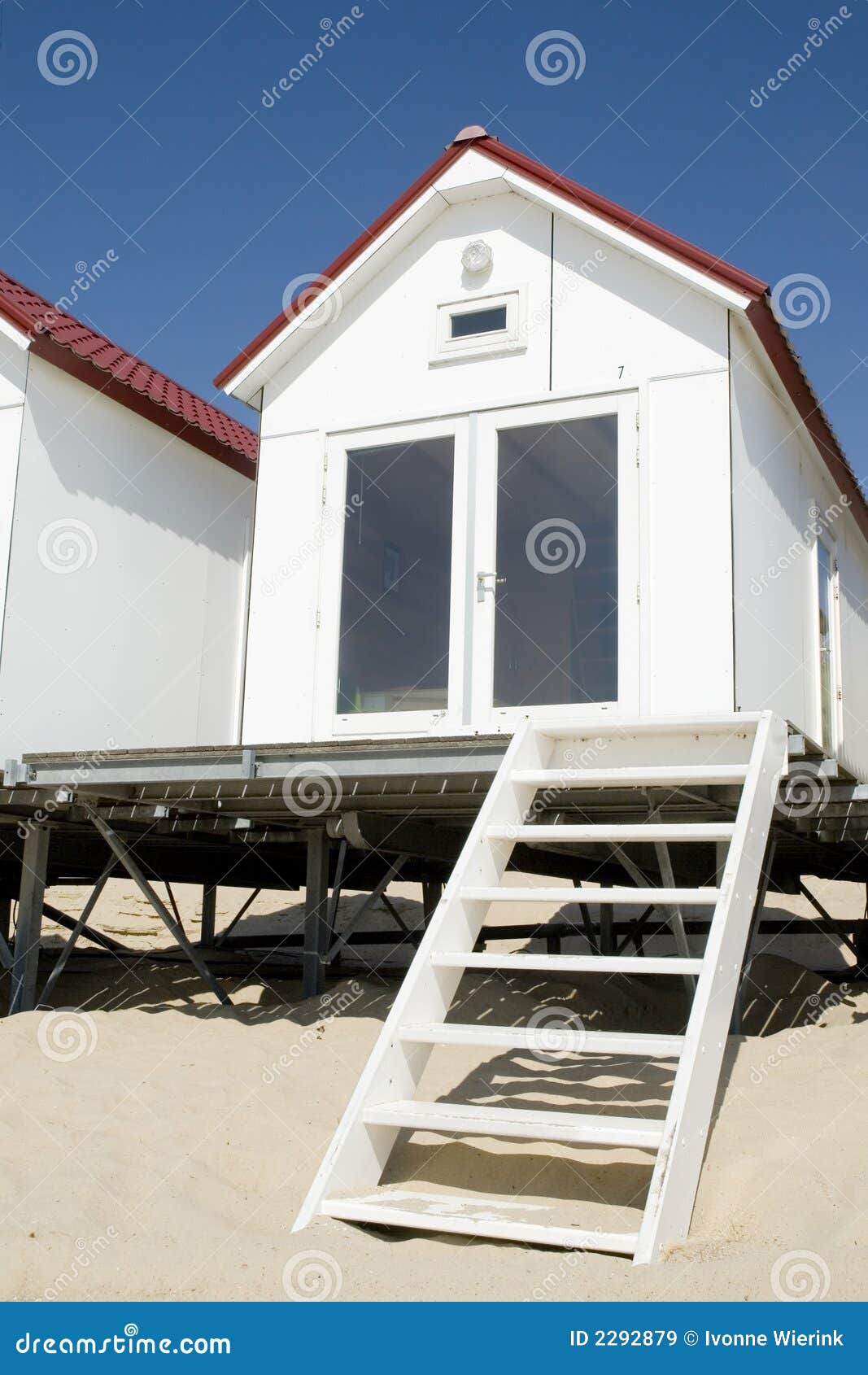Small white beach house stock image. Image of structure - 2292879