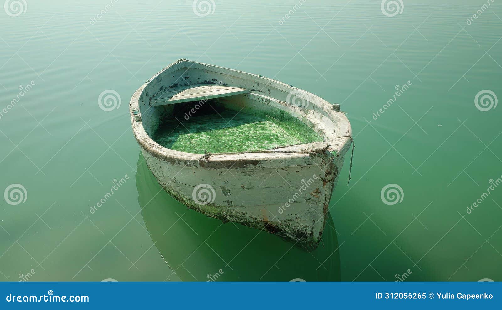 Small White Boat Floating on Lake Stock Image - Image of boat, rowing ...
