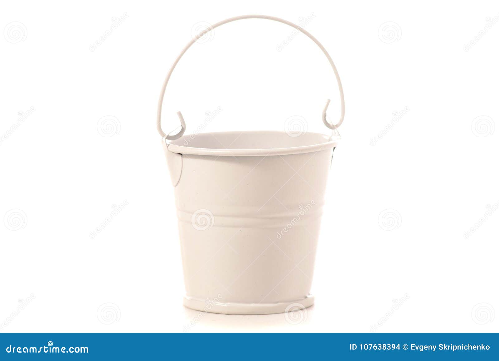 Small white bucket stock photo. Image of equipment, background - 107638394