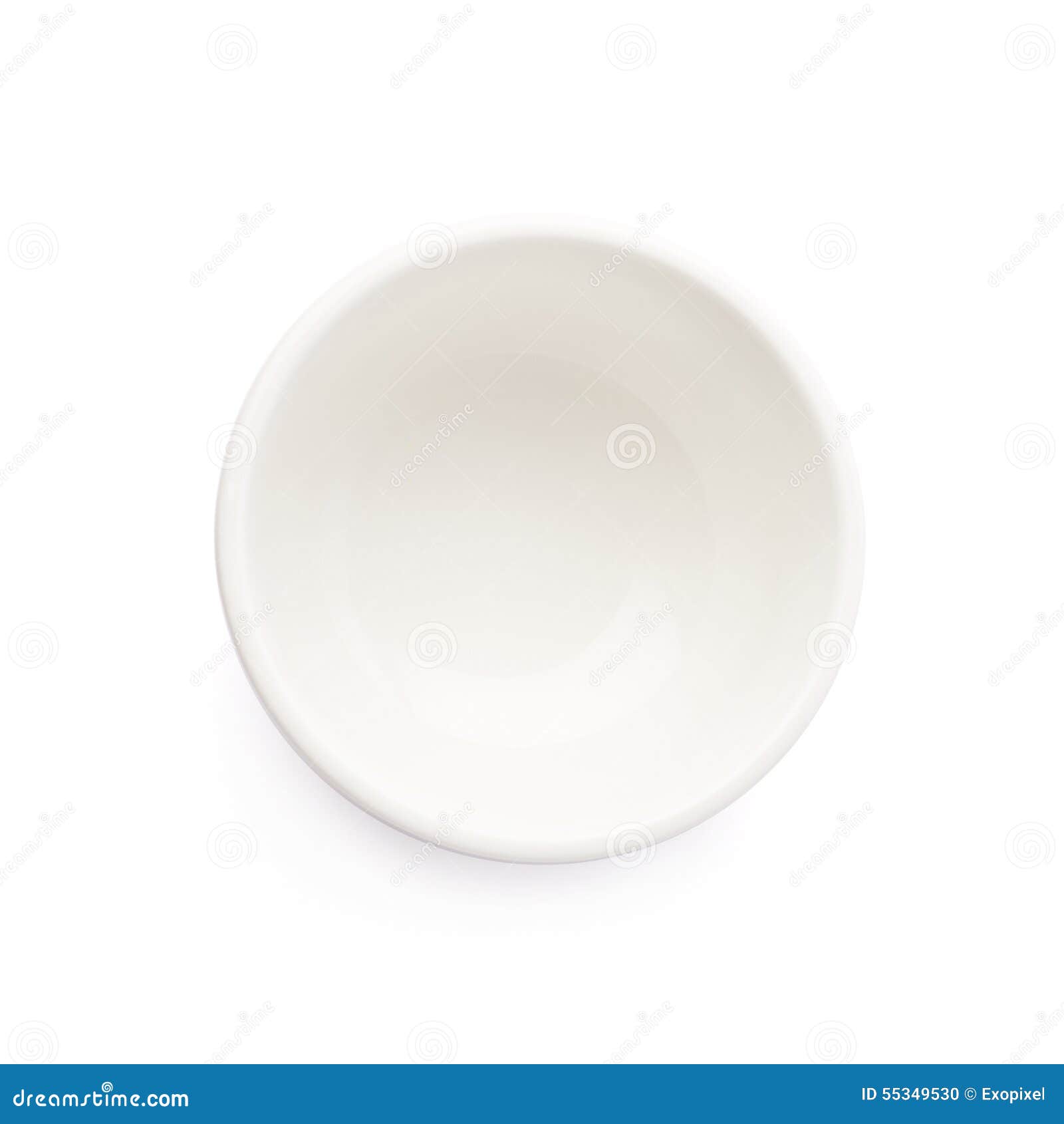 Small White Ceramic Bowl Isolated Stock Photo - Image of glaze ...