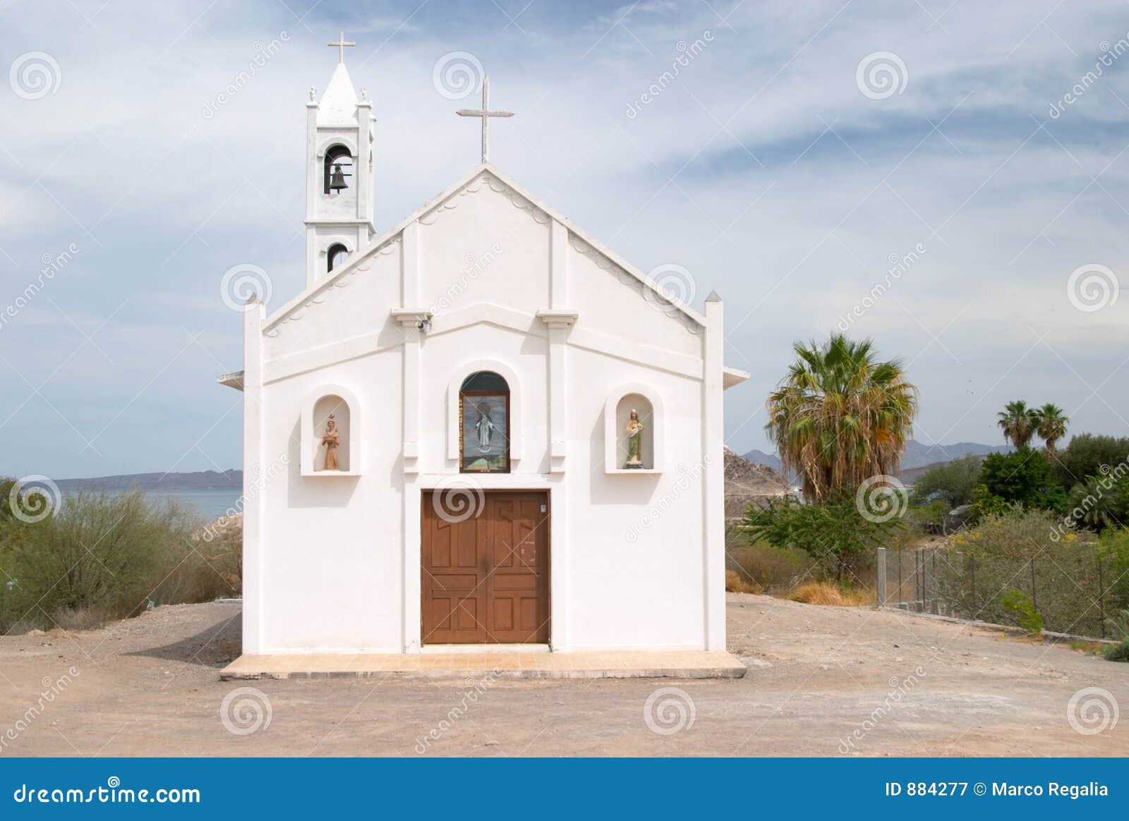 Small white church stock image. Image of religious, mexico - 884277